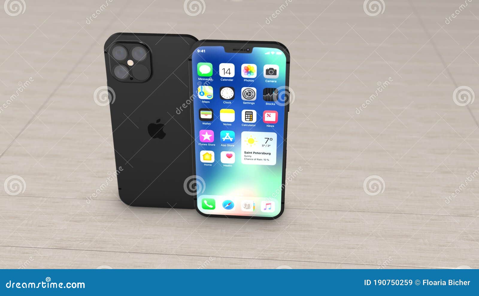 Chernivtsi, Ukraine - July 14, 2020: 3d Render of Front and Back View ...