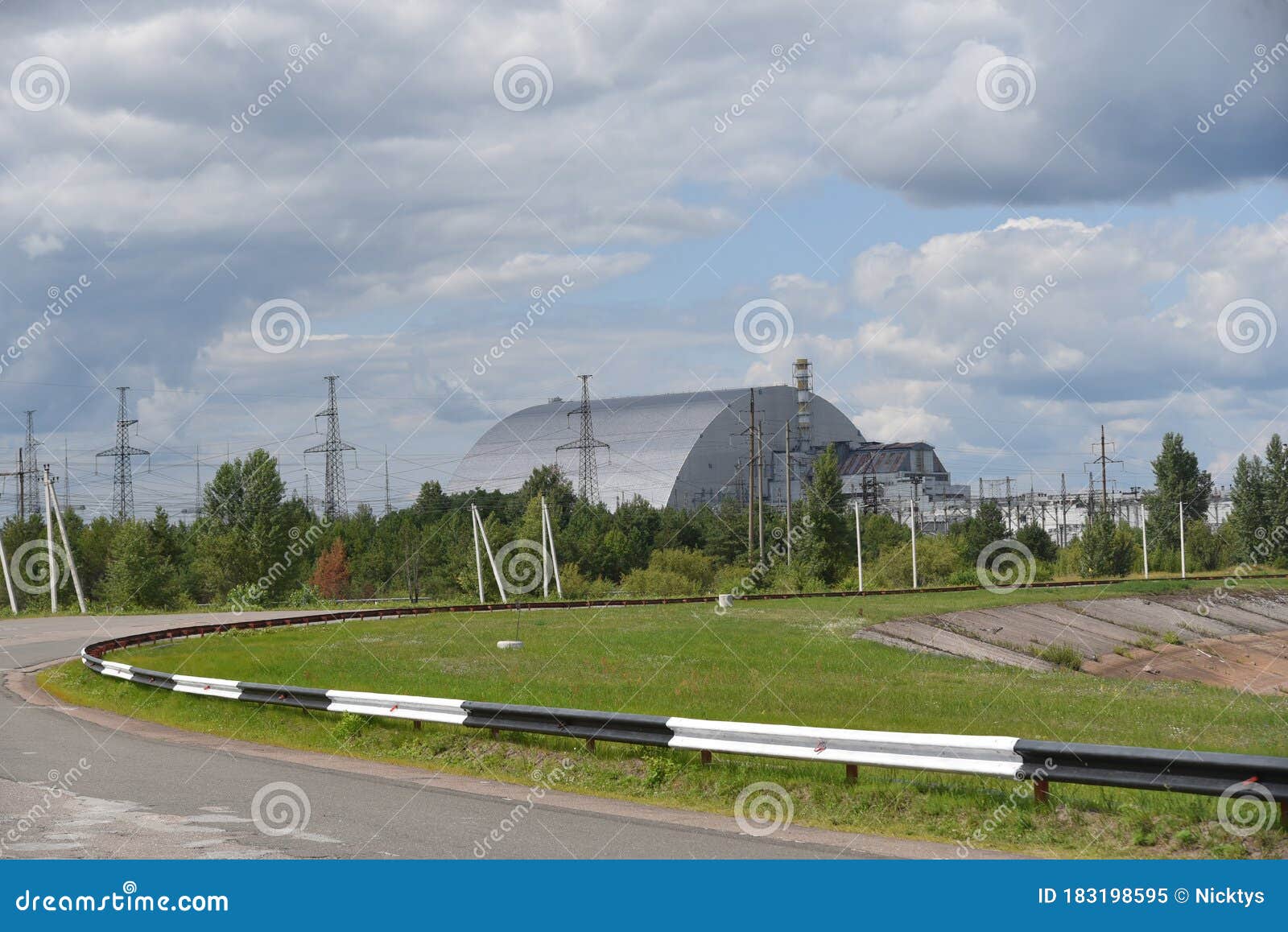 Chernobyl New Safe Confinement. Stock Image - Image of safe ...