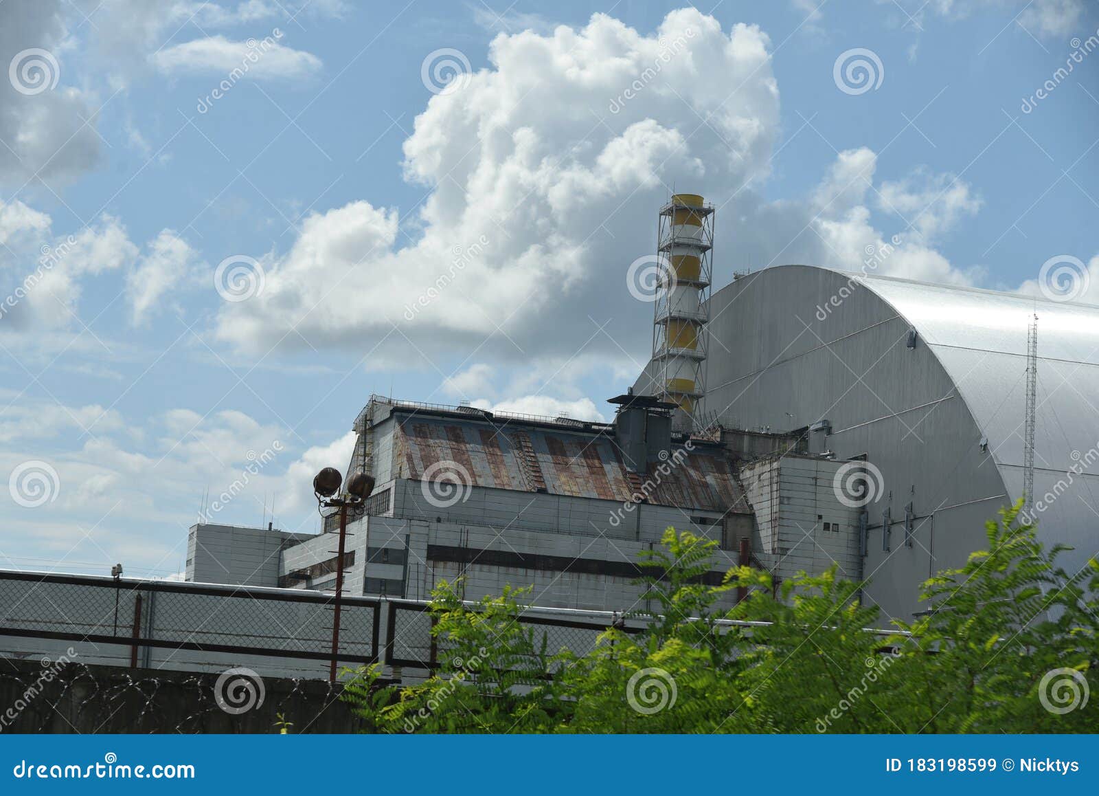 Chernobyl New Safe Confinement. Stock Image - Image of explosion ...