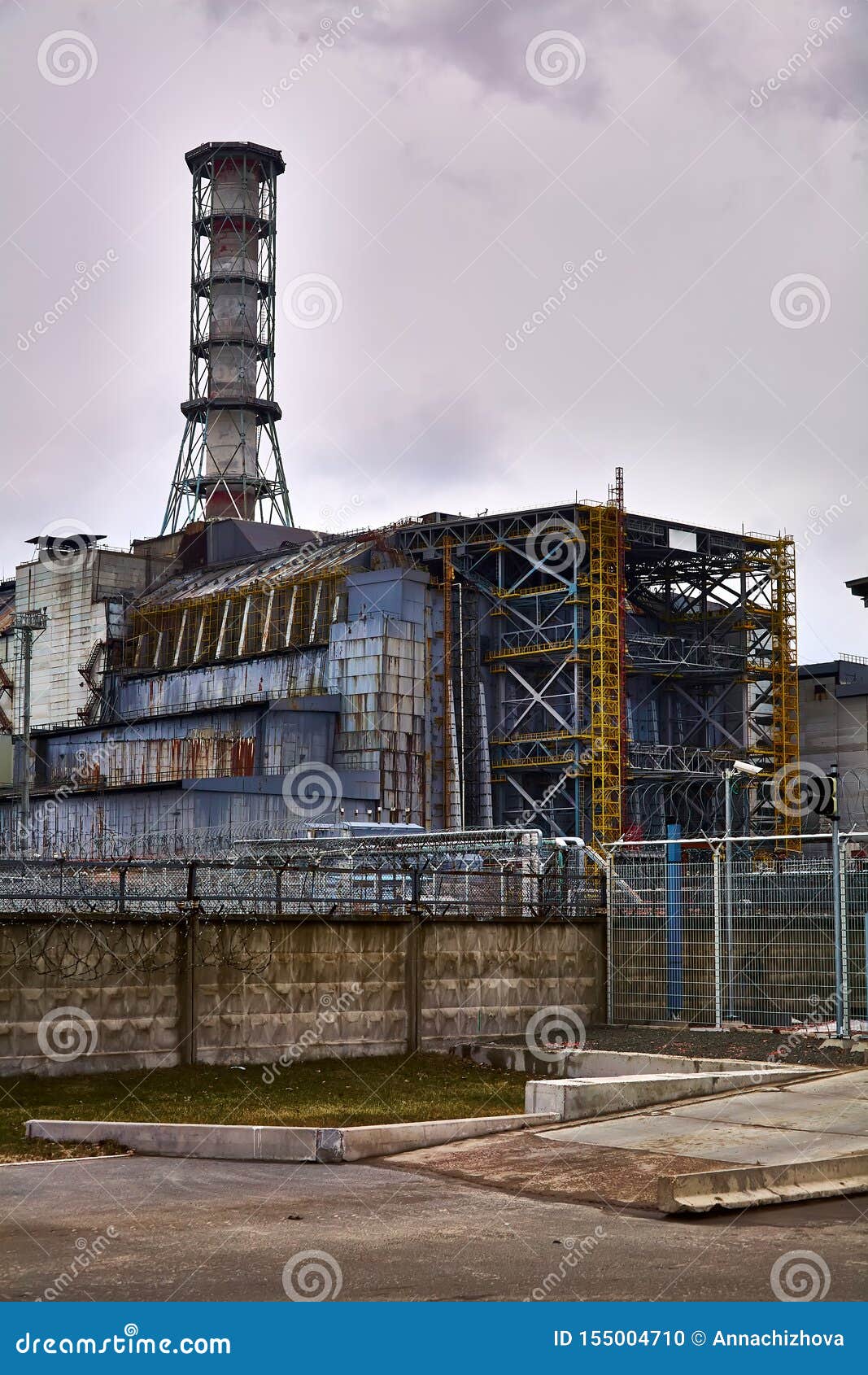 Chernobyl Nuclear Power Plant in Chernobyl Exclusion Zone Stock Photo ...
