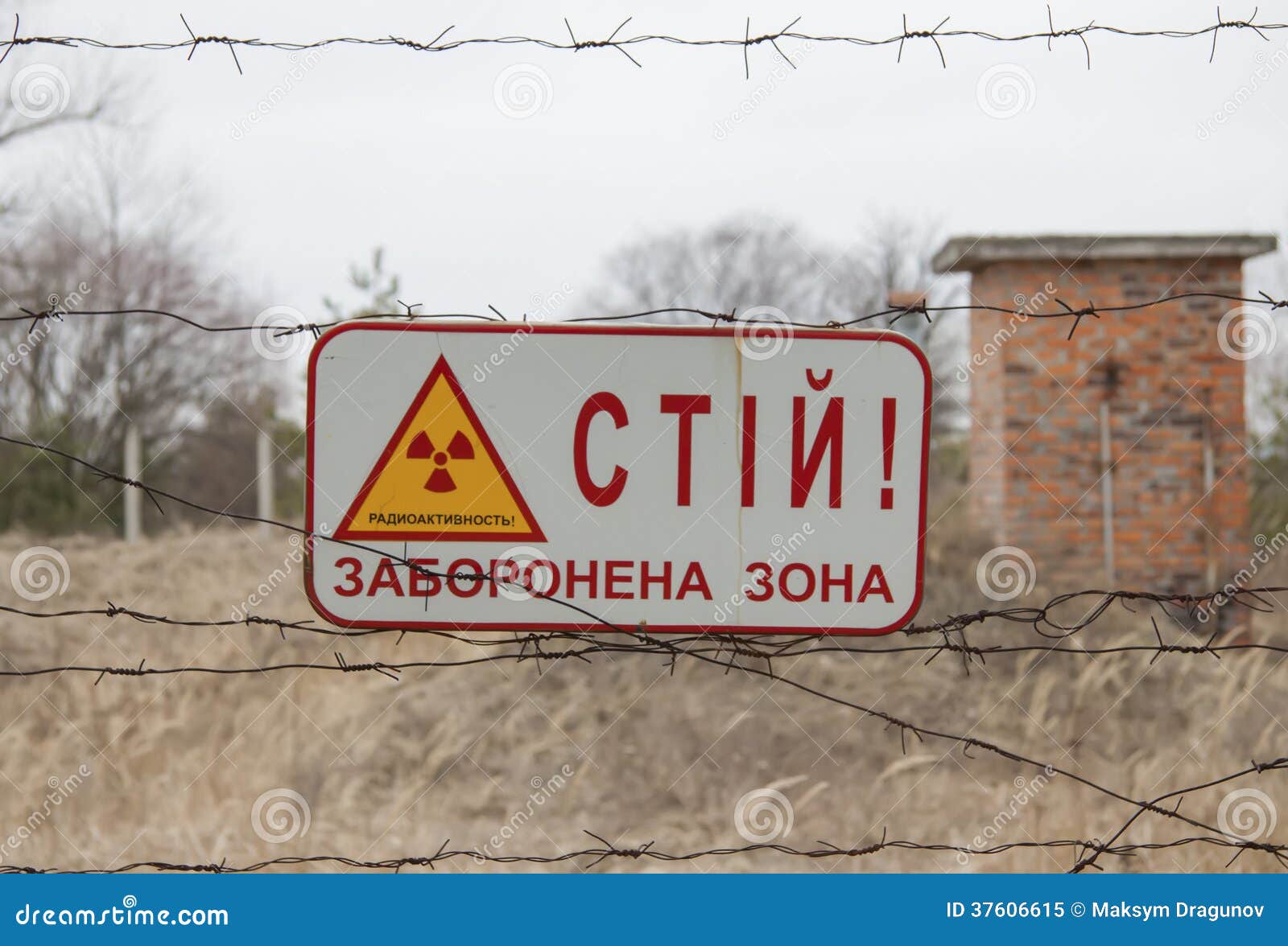 Chernobyl Zone of Alienation Stock Image - Image of nuclear, protective ...