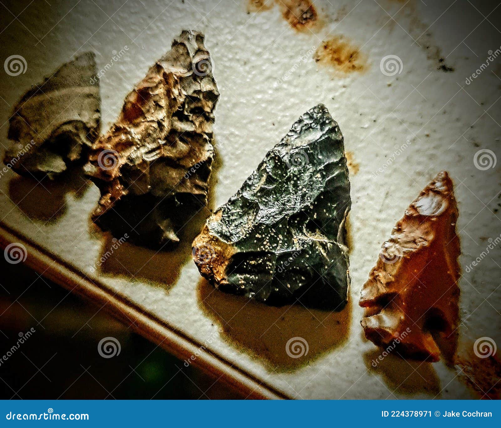 Cherokee Native Indian Nation Arrowheads Stock Image - Image of ...