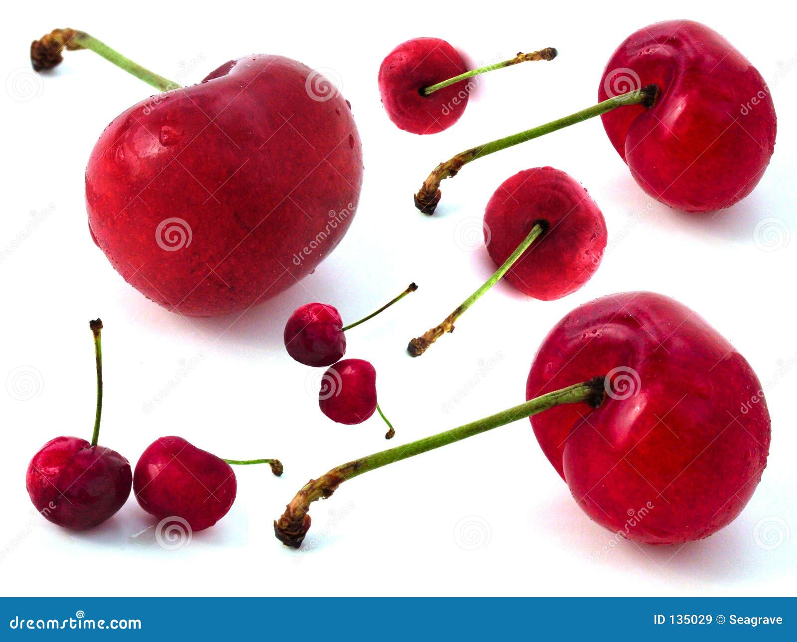 Cherries stock image. Image of stems, cherry, food, fruits - 135029