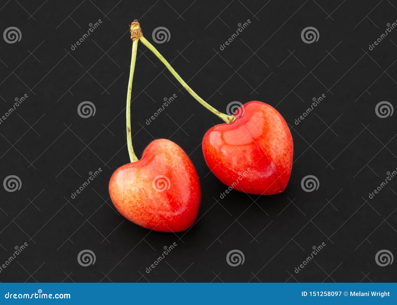 Cherries Edited To Make Them Heart Shaped Stock Image - Image of love ...