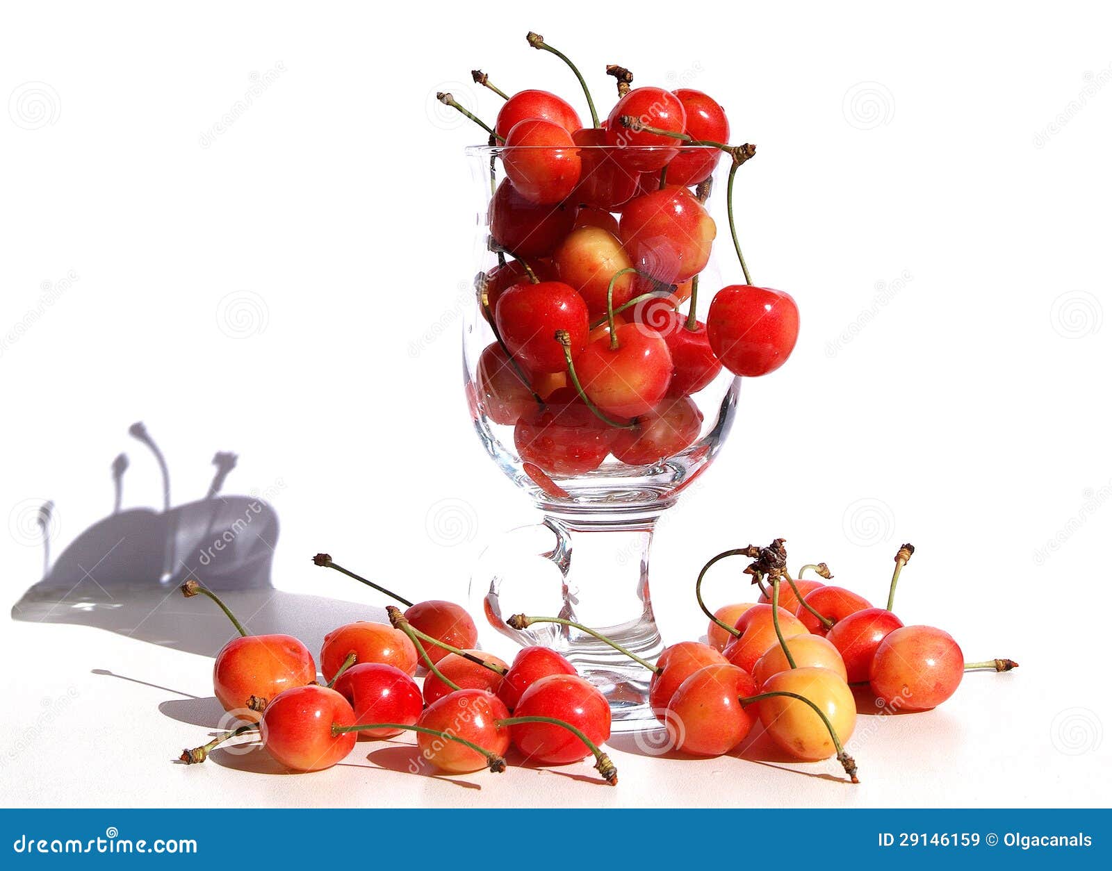 Cherries in a glass stock image. Image of natural, summer - 29146159