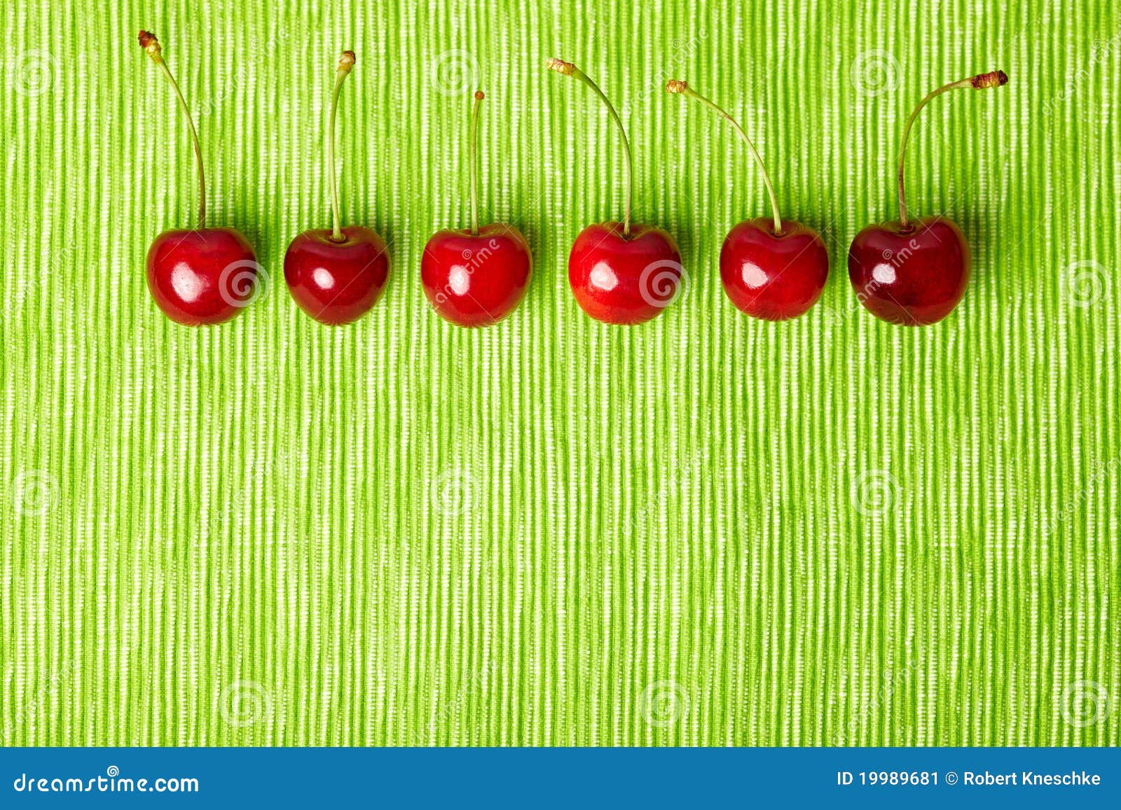 Cherries in a row stock image. Image of ripeness, space - 19989681