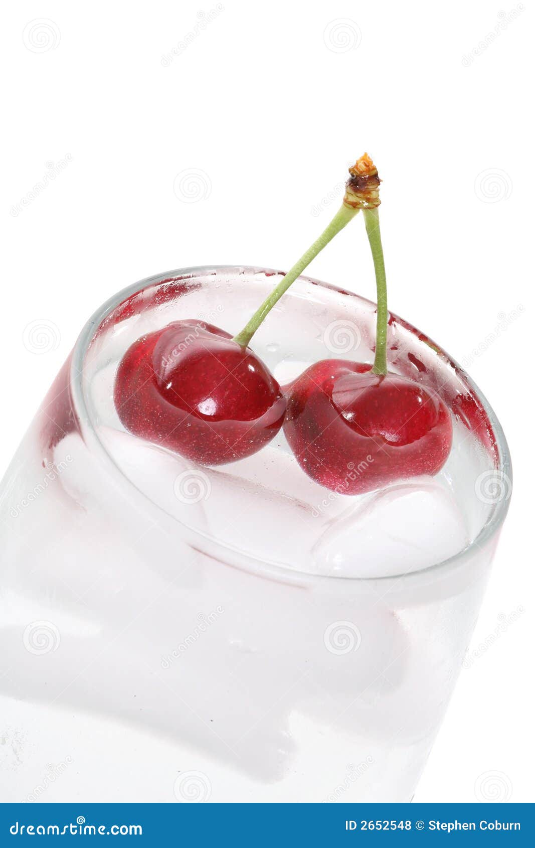 Cherries in Water stock photo. Image of freeze, diet, light - 2652548