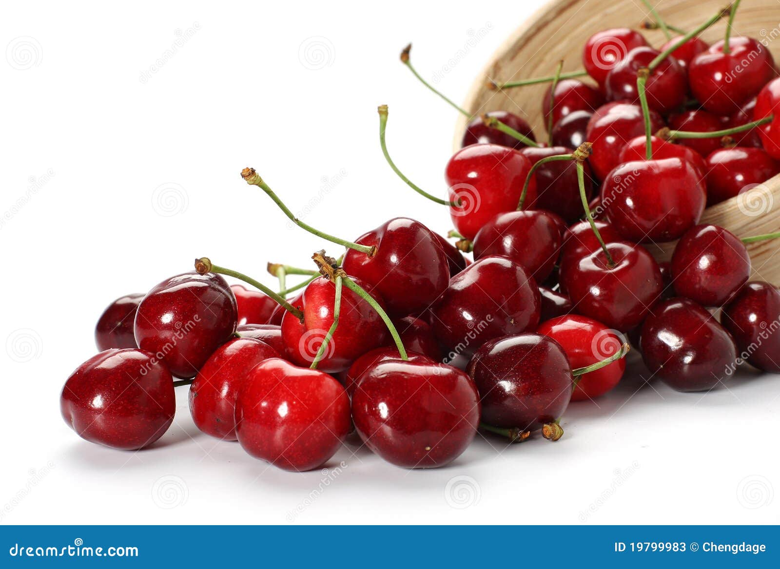 Vivid Red Cherries and High Definition Cherries Stock Image - Image of ...