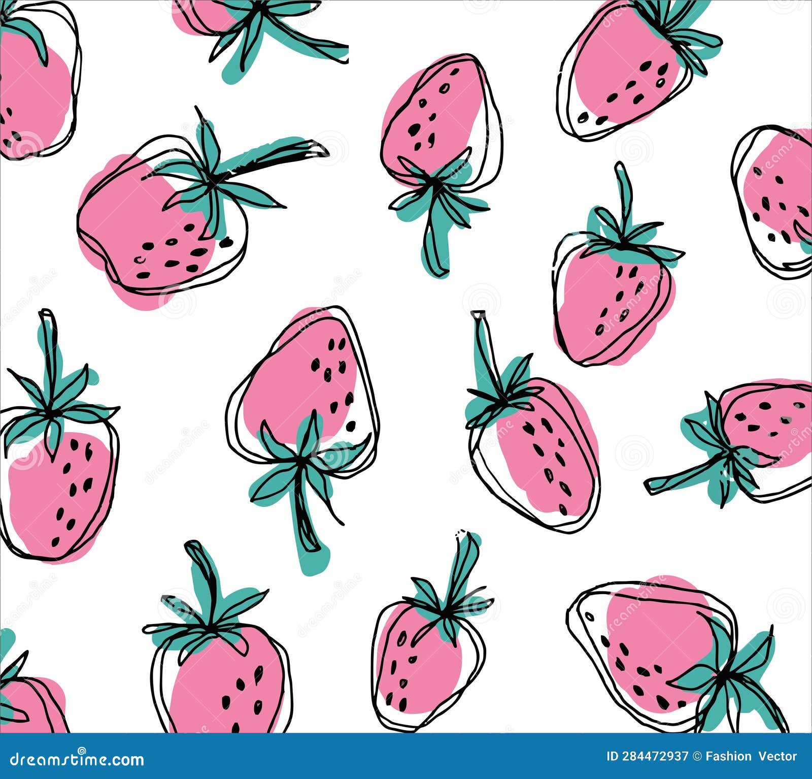 Cherry All Over Print Vector Stock Vector - Illustration of character ...