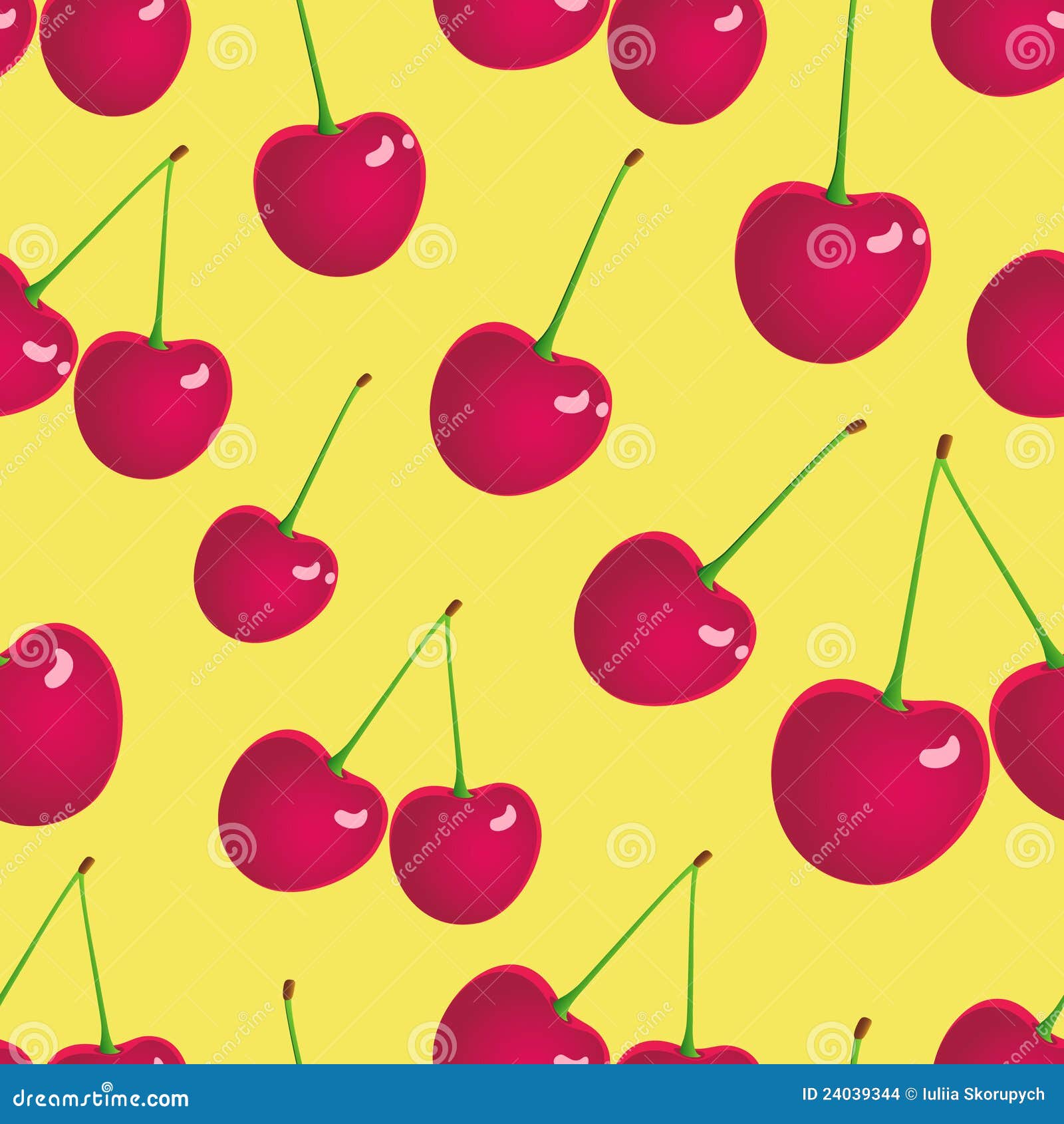 Cherry background stock vector. Illustration of fabric - 24039344