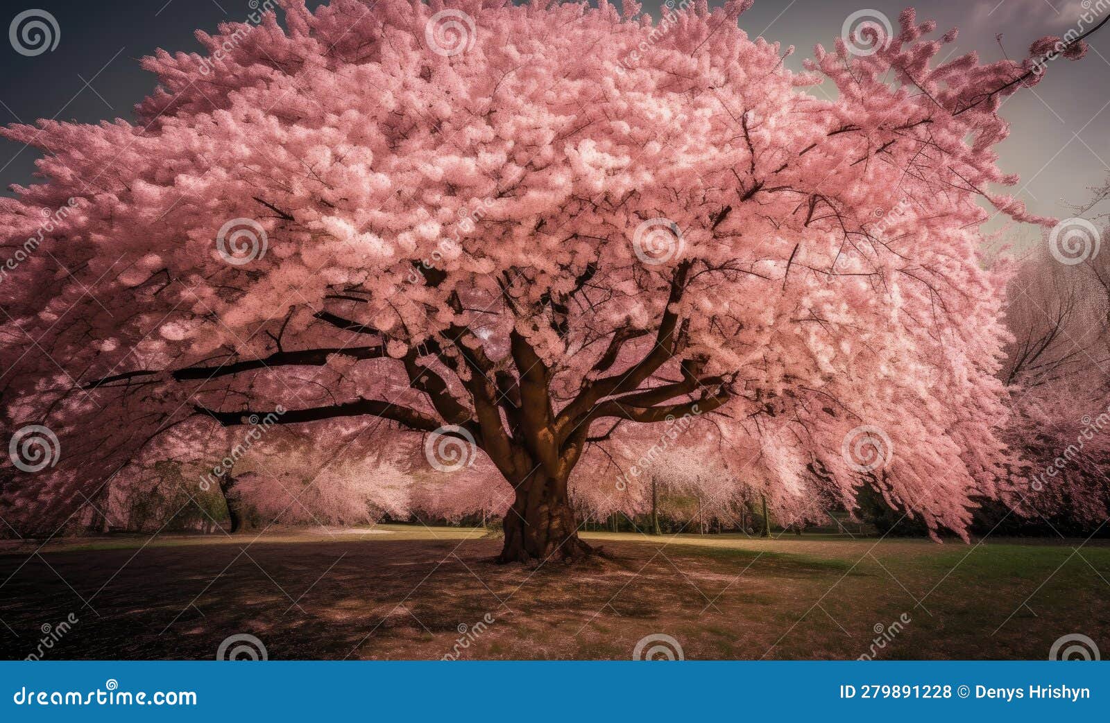 The Cherry Blossom Sakura Tree in Springtime Was Symbol of Renewal and ...