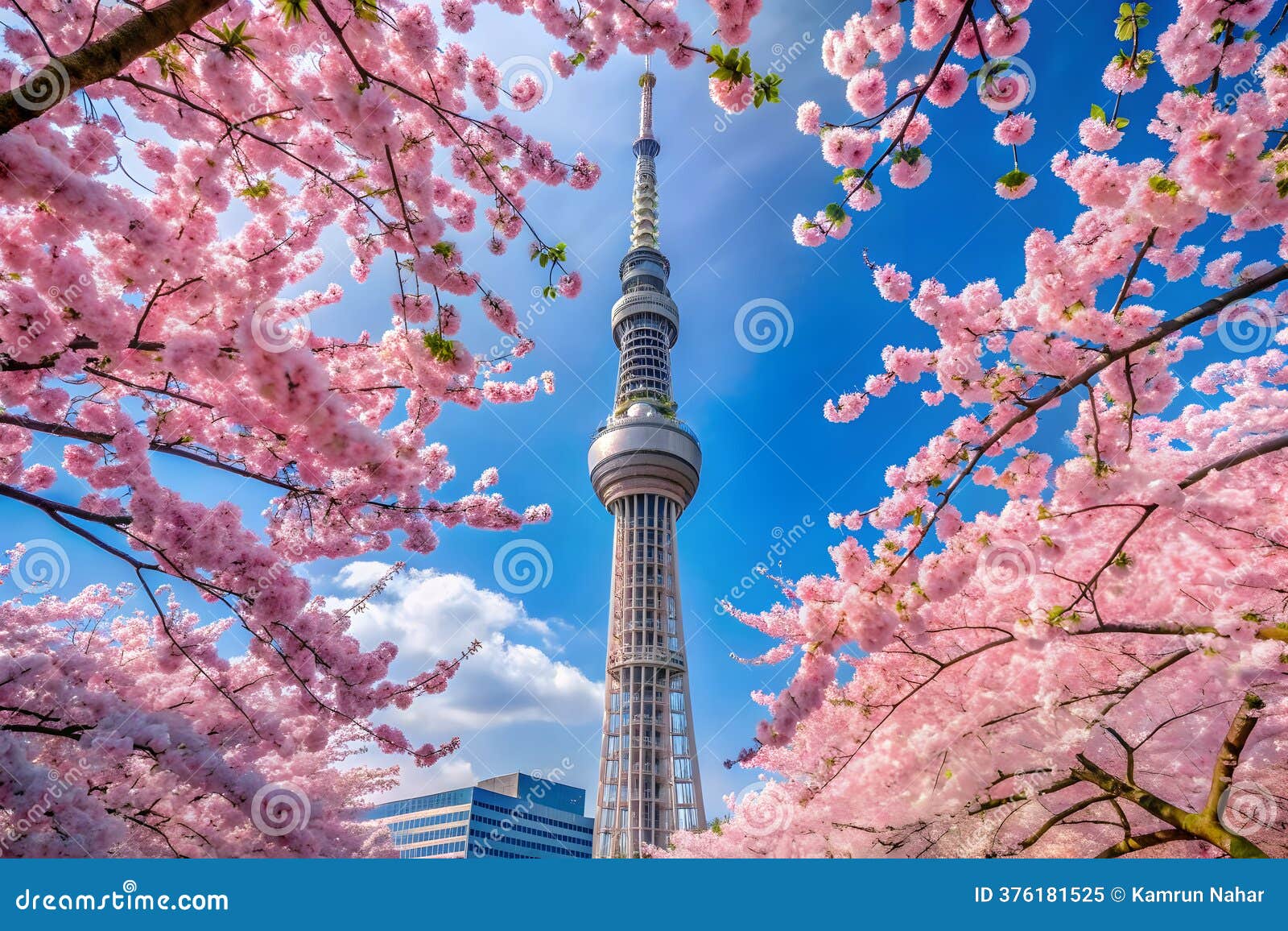 Tokyo Skytree Tokyo Japan Anime Style Stunning Aesthet Ai Generated ...