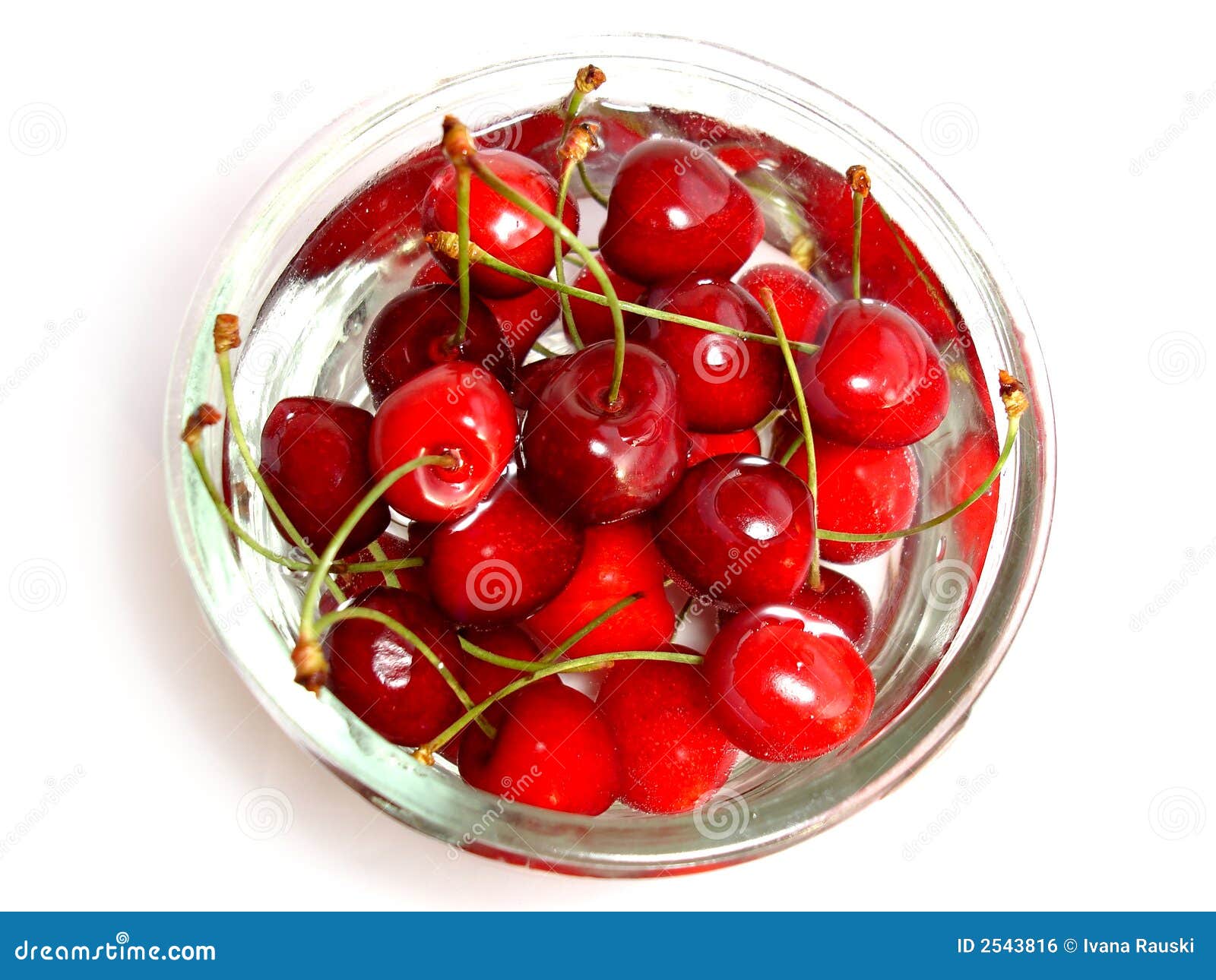 Cherry bowl stock photo. Image of isolated, tasty, drops - 2543816