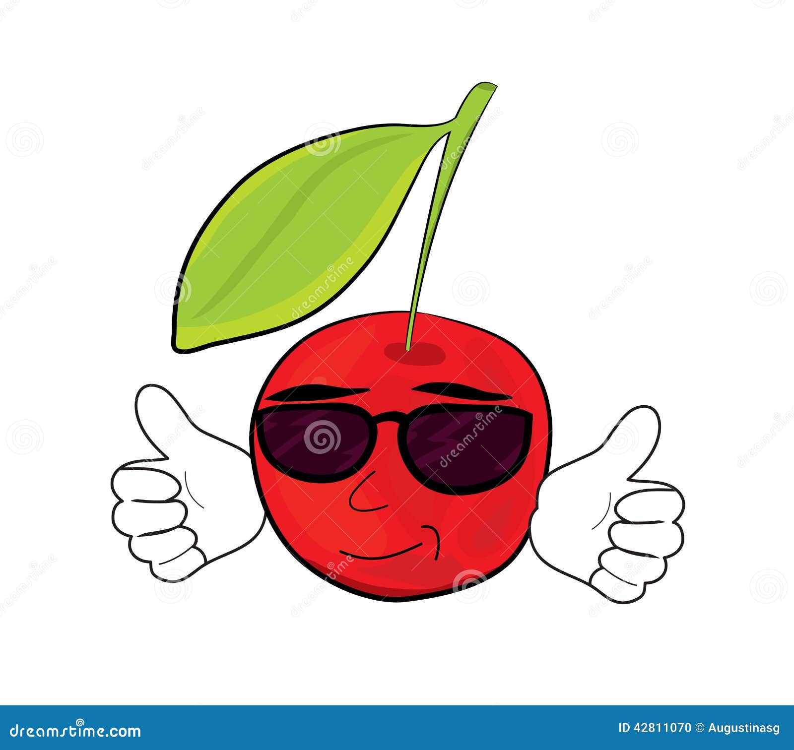 Cherry cartoon character stock illustration. Illustration of cherry ...