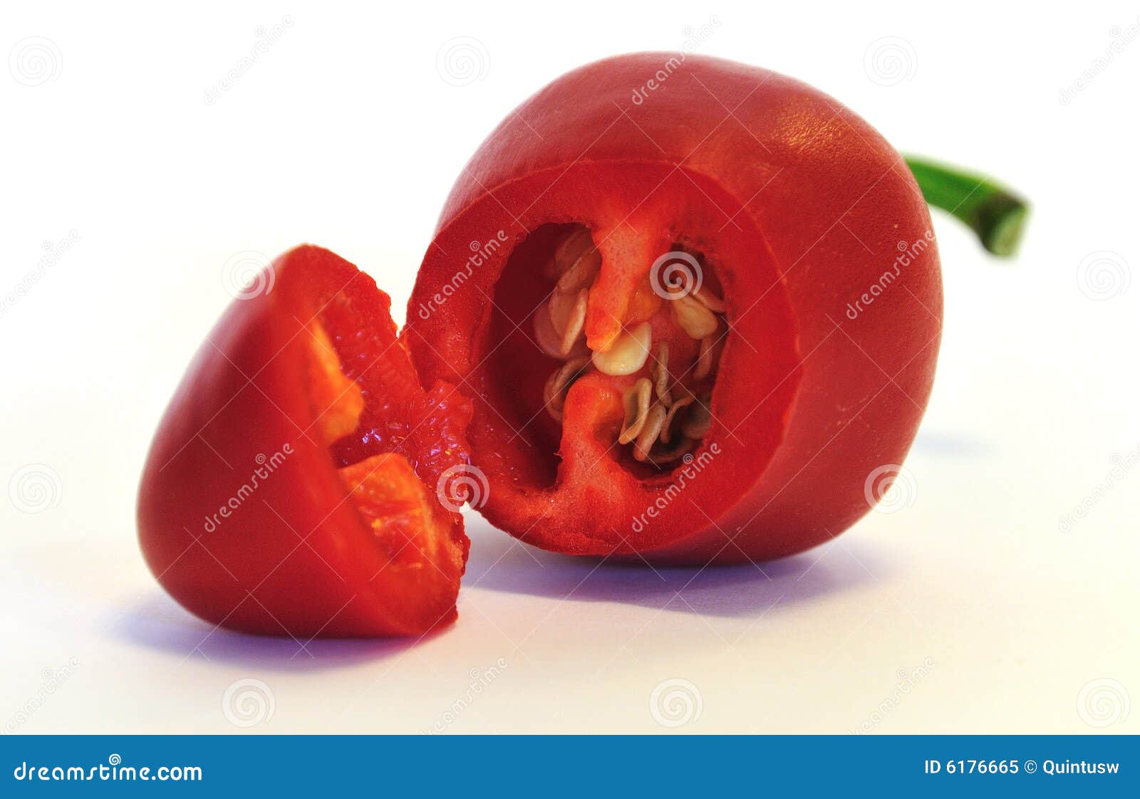 Cherry chili pepper stock image. Image of close, macro - 6176665