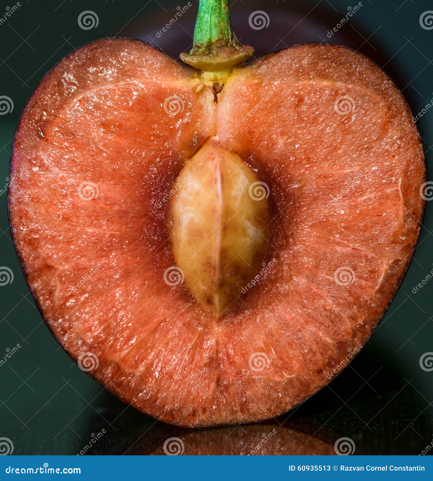 Cherry cross section stock image. Image of group, healthy - 60935513