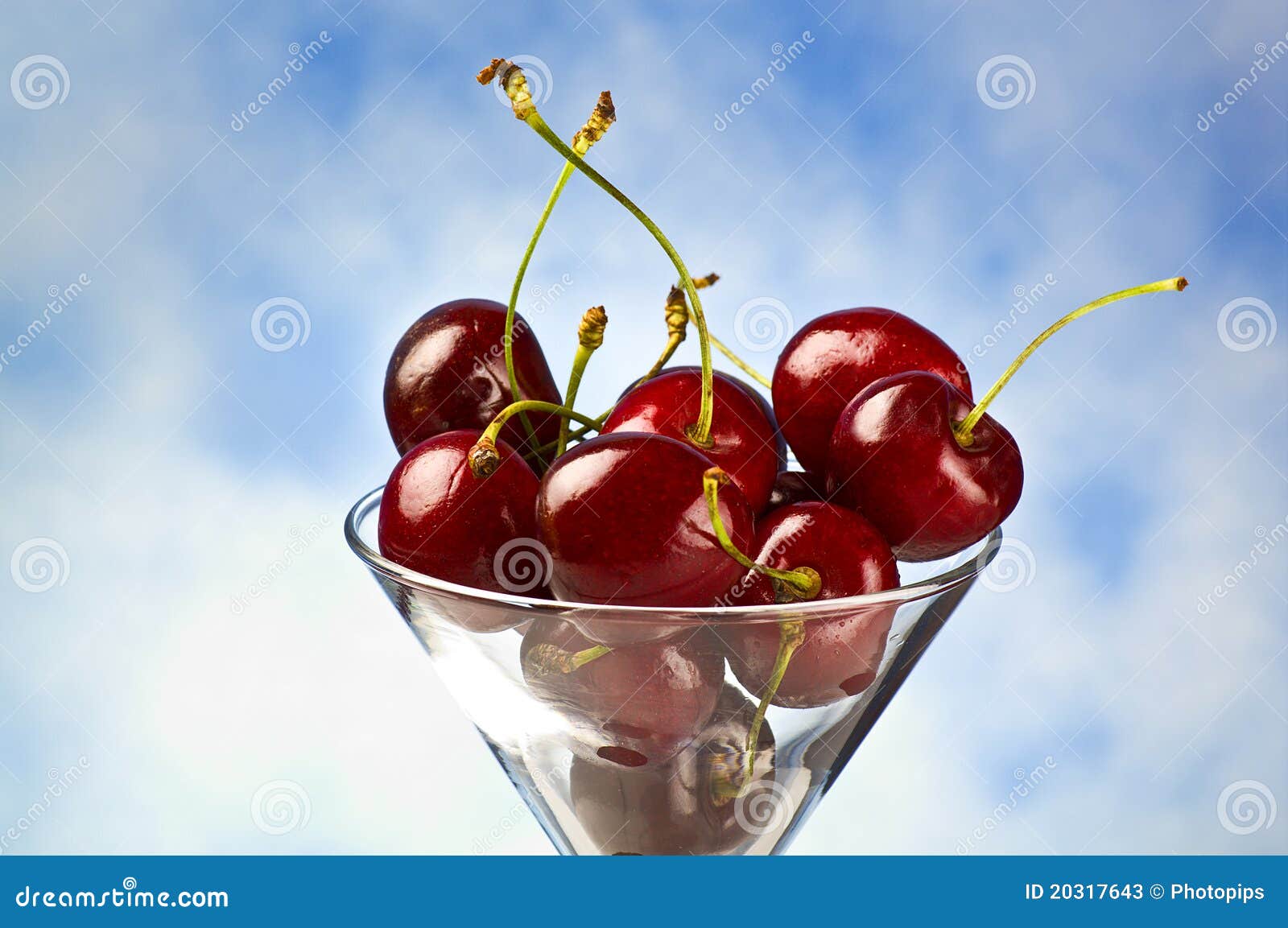 Cherry cup stock image. Image of club, food, cocktail - 20317643