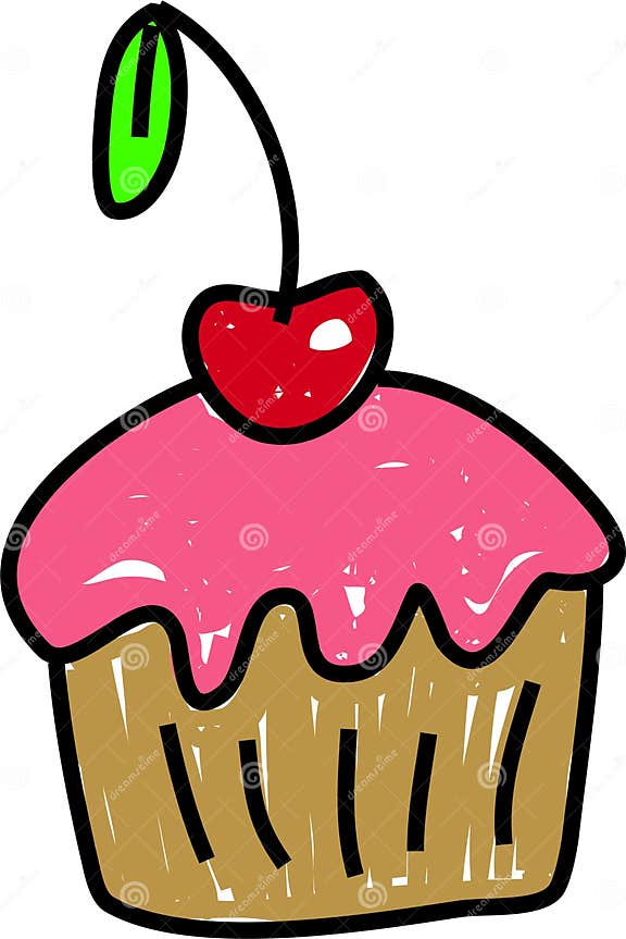 Cherry Cupcake Stock Vector Illustration Of Cherry Dessert 2710070
