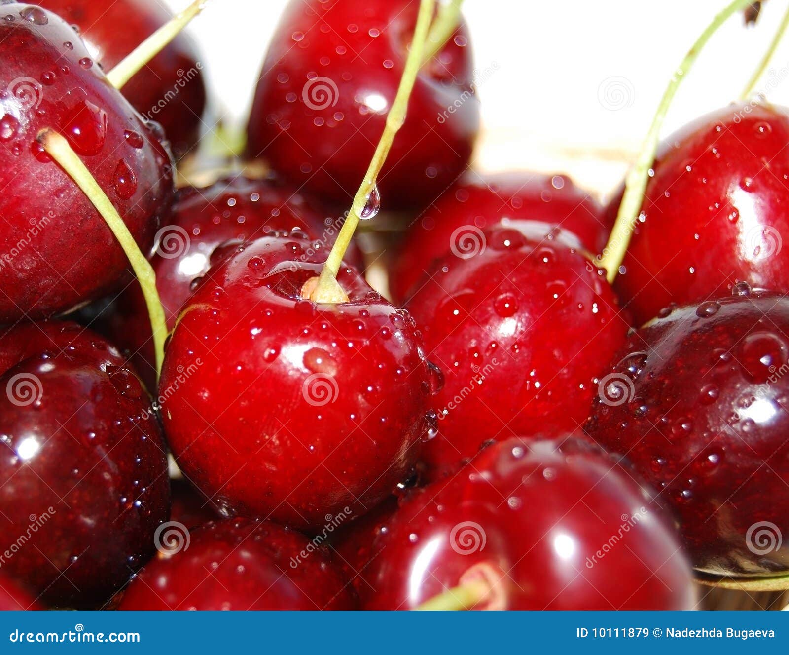 Cherry with drop stock image. Image of heap, healthy - 10111879