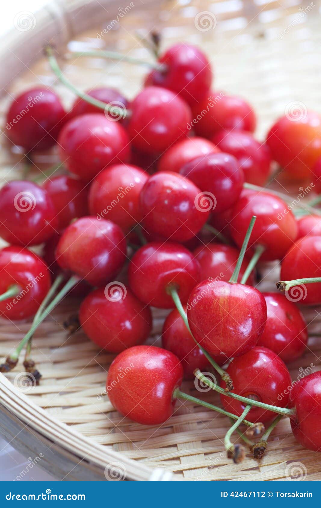 Cherry fruit stock photo. Image of shiny, leaf, macro - 42467112