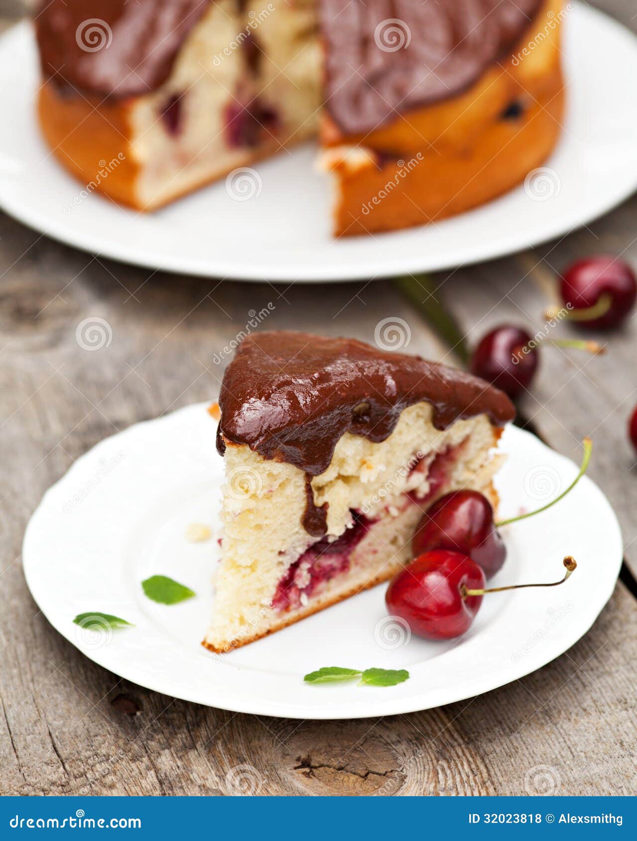 Cherry fruits cake stock photo. Image of decoration, outdoor - 32023818