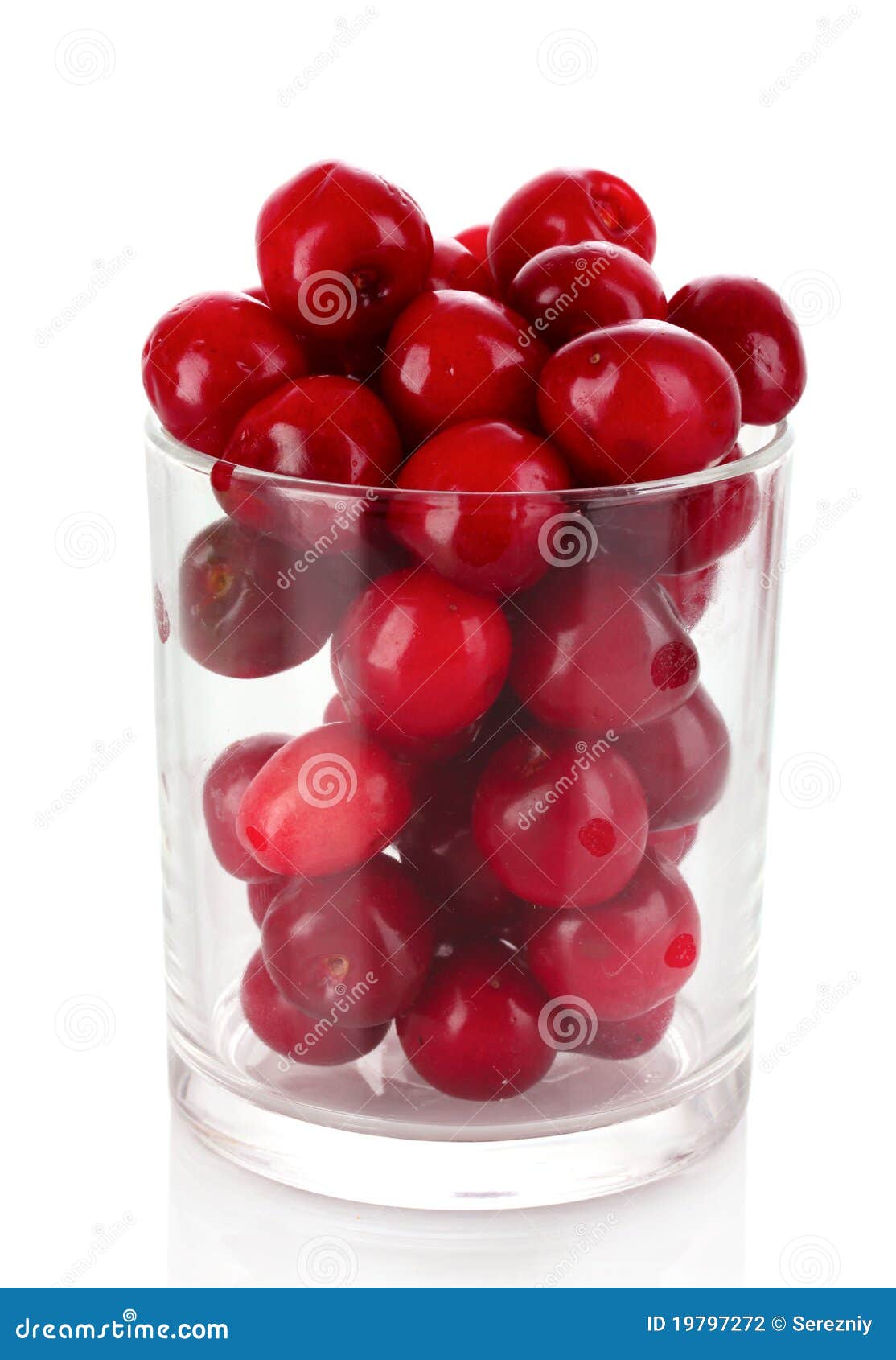 Cherry in a Glass Container Stock Photo - Image of tasty, healthy: 19797272