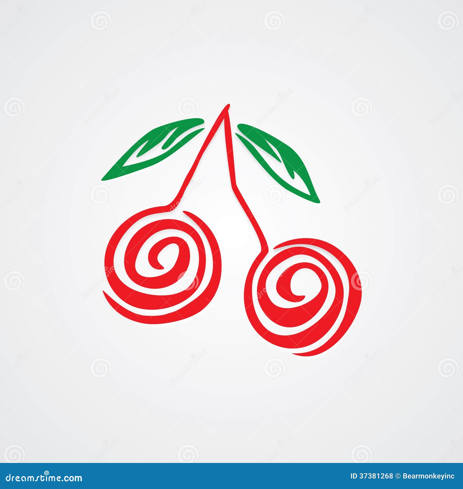 Cherry Graphic ilustración del vector. Ilustración de traza - 37381268