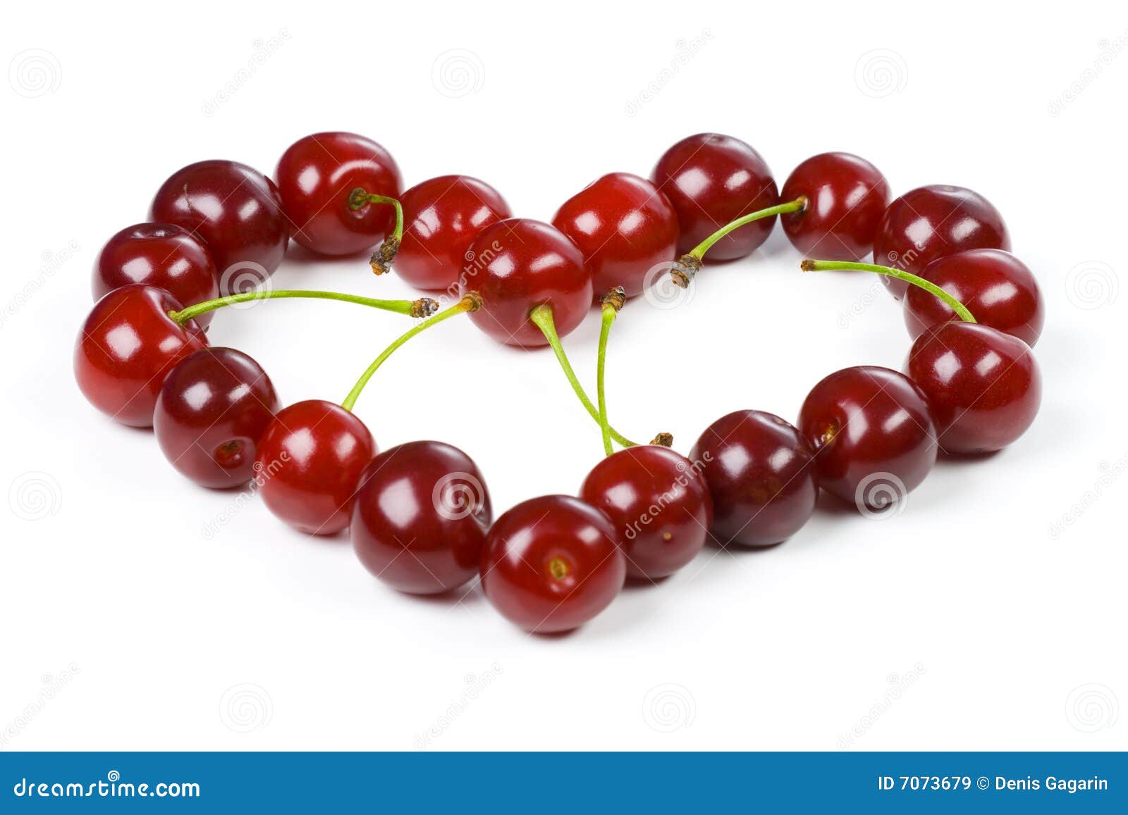 Cherry heart stock image. Image of dessert, food, form - 7073679