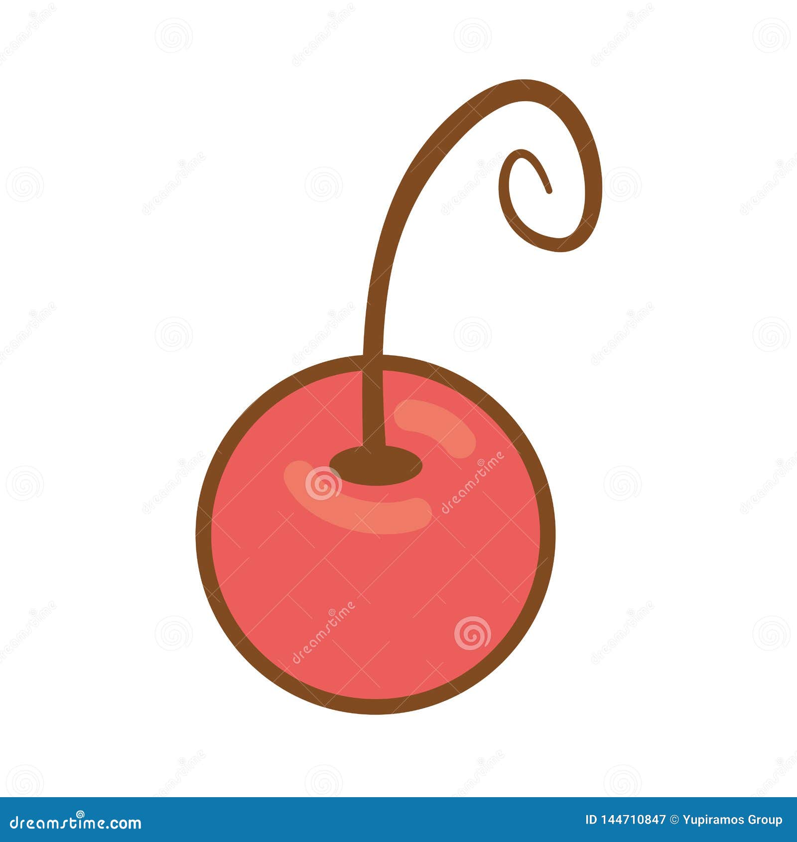 Cherry icon cartoon stock vector. Illustration of sweet - 144710847