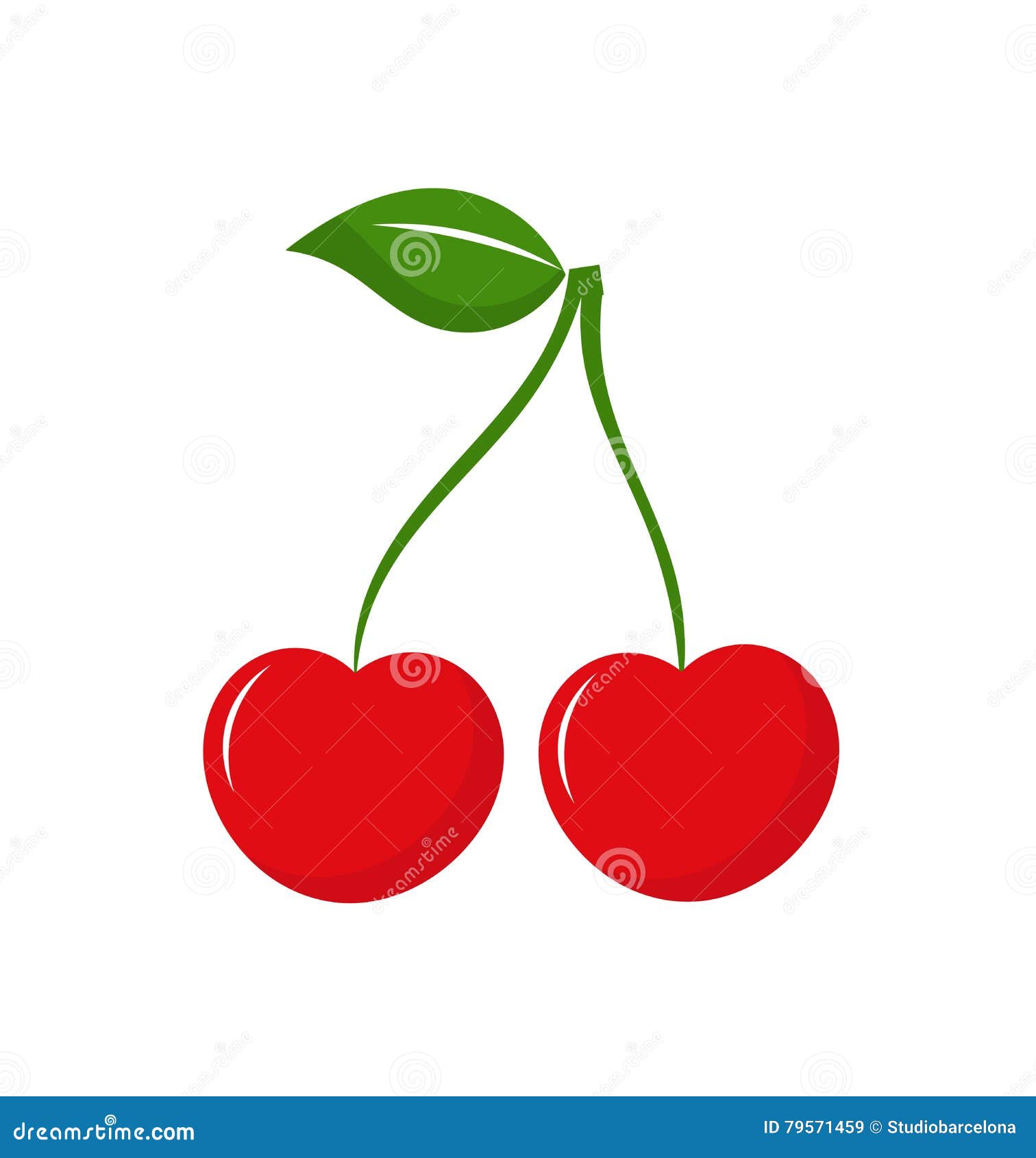 Cherry icon vector stock vector. Illustration of emblem - 79571459