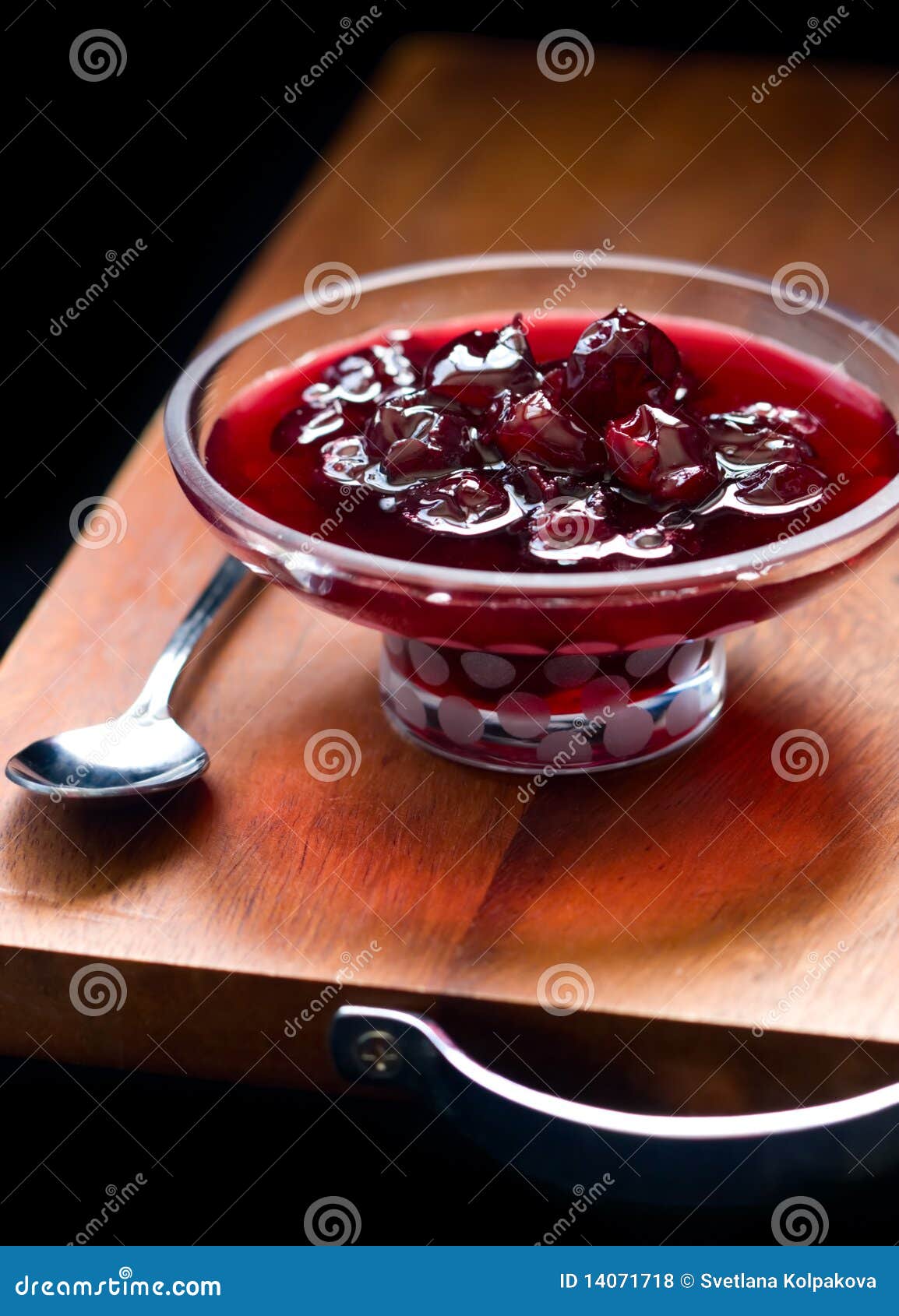 Cherry jam stock photo. Image of spoon, healthy, jelly - 14071718