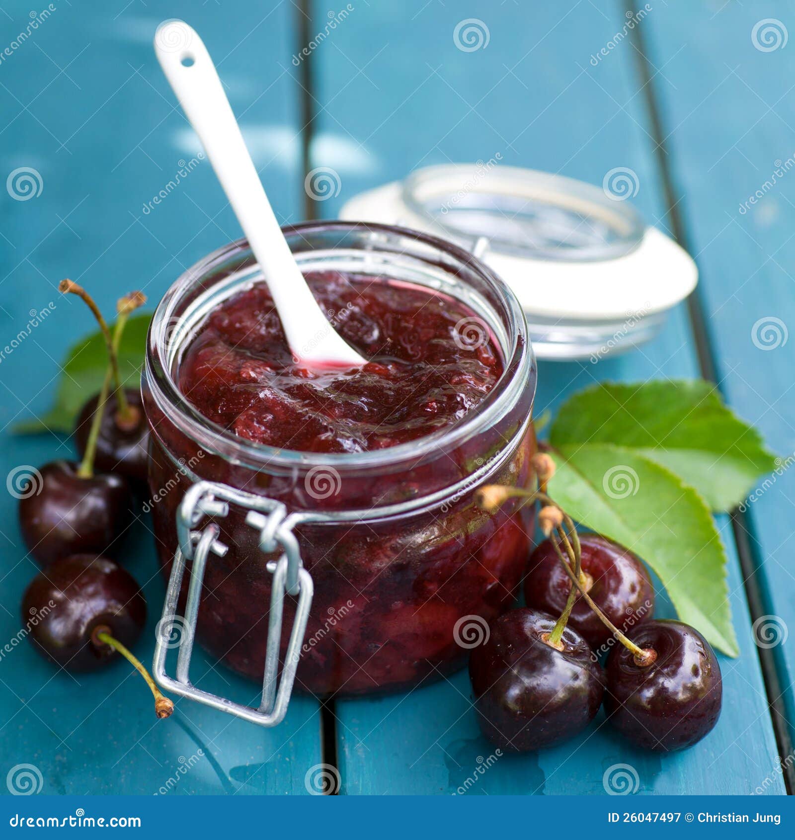Cherry jam stock image. Image of summer, festival, cherries - 26047497