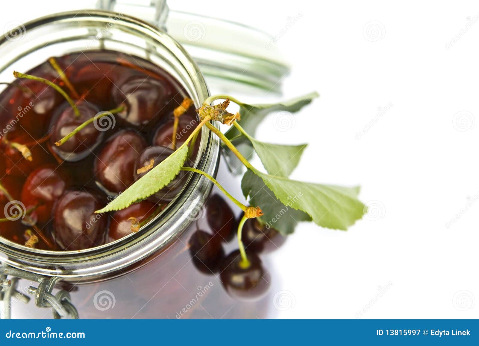 Cherry jar stock image. Image of juicy, natural, compote - 13815997