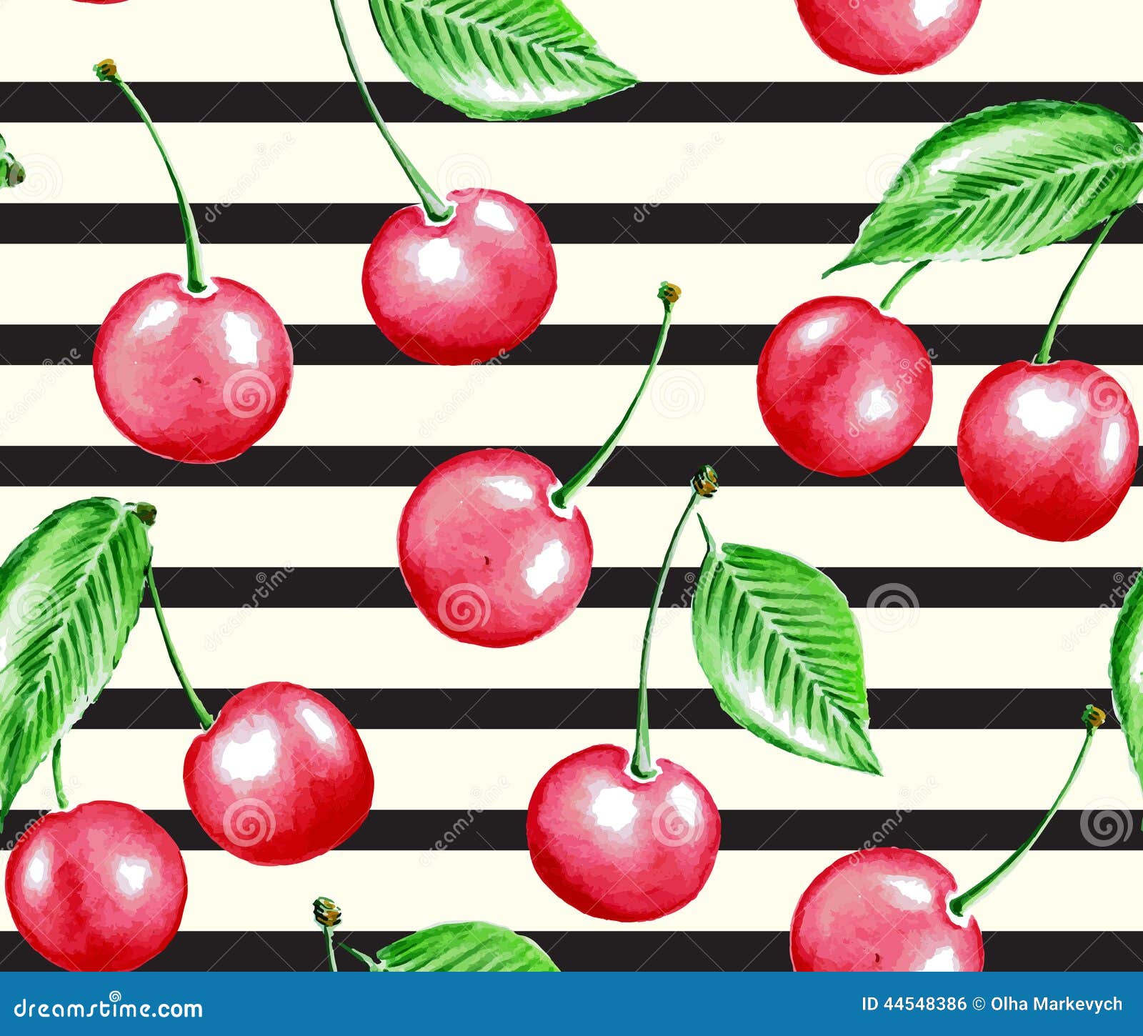 Cherry and line stock vector. Illustration of line, vintage - 44548386