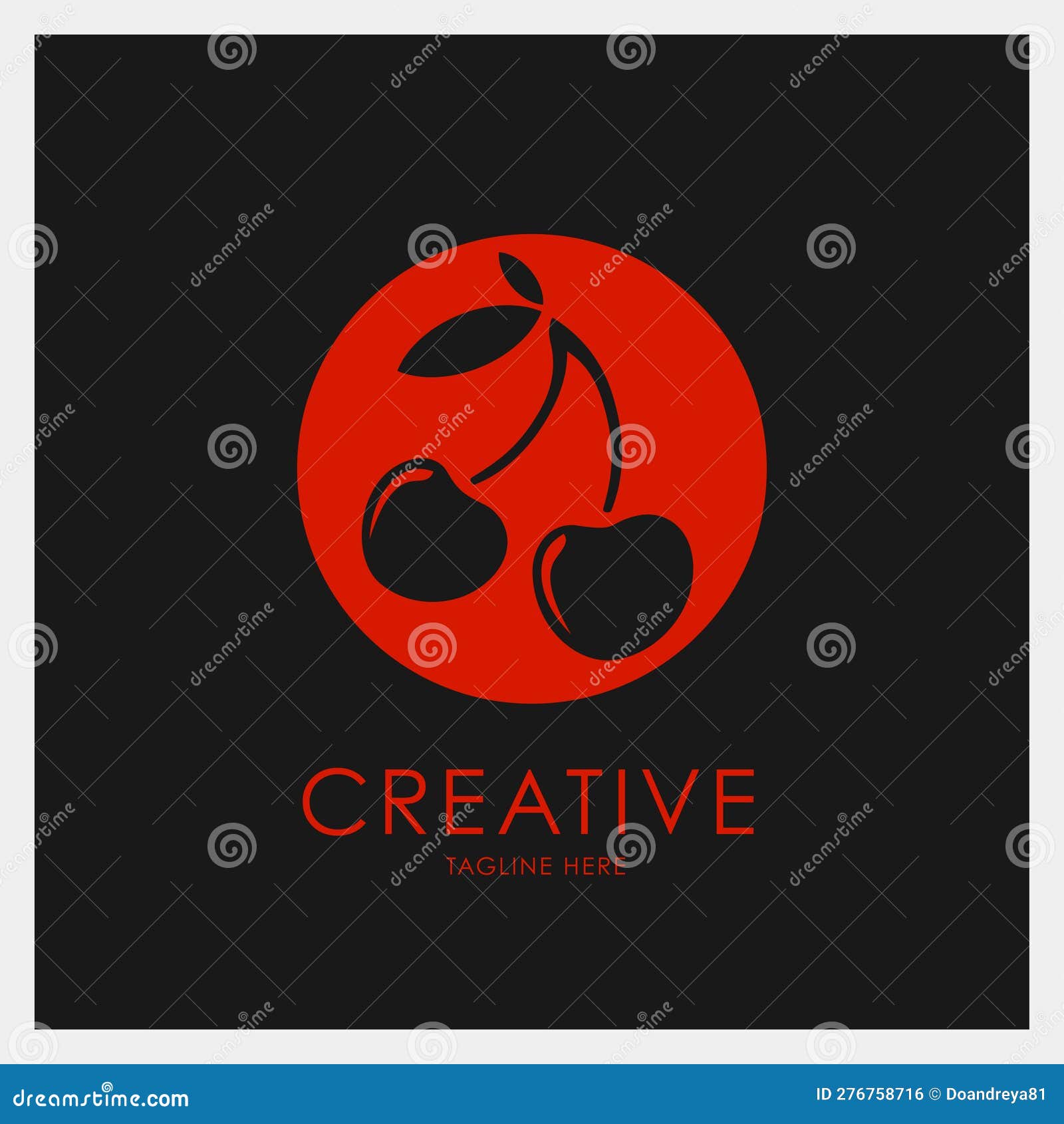 Cherry Logo, Icon, Symbol Design Template. Creative Vector Illustration ...