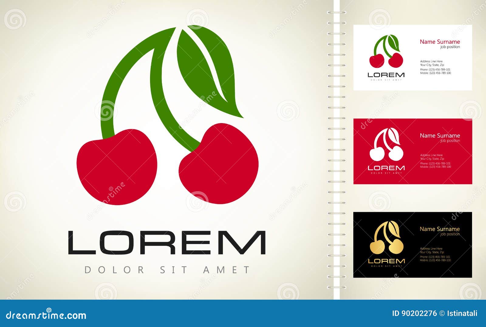 Cherry Logo Vector | CartoonDealer.com #116103080