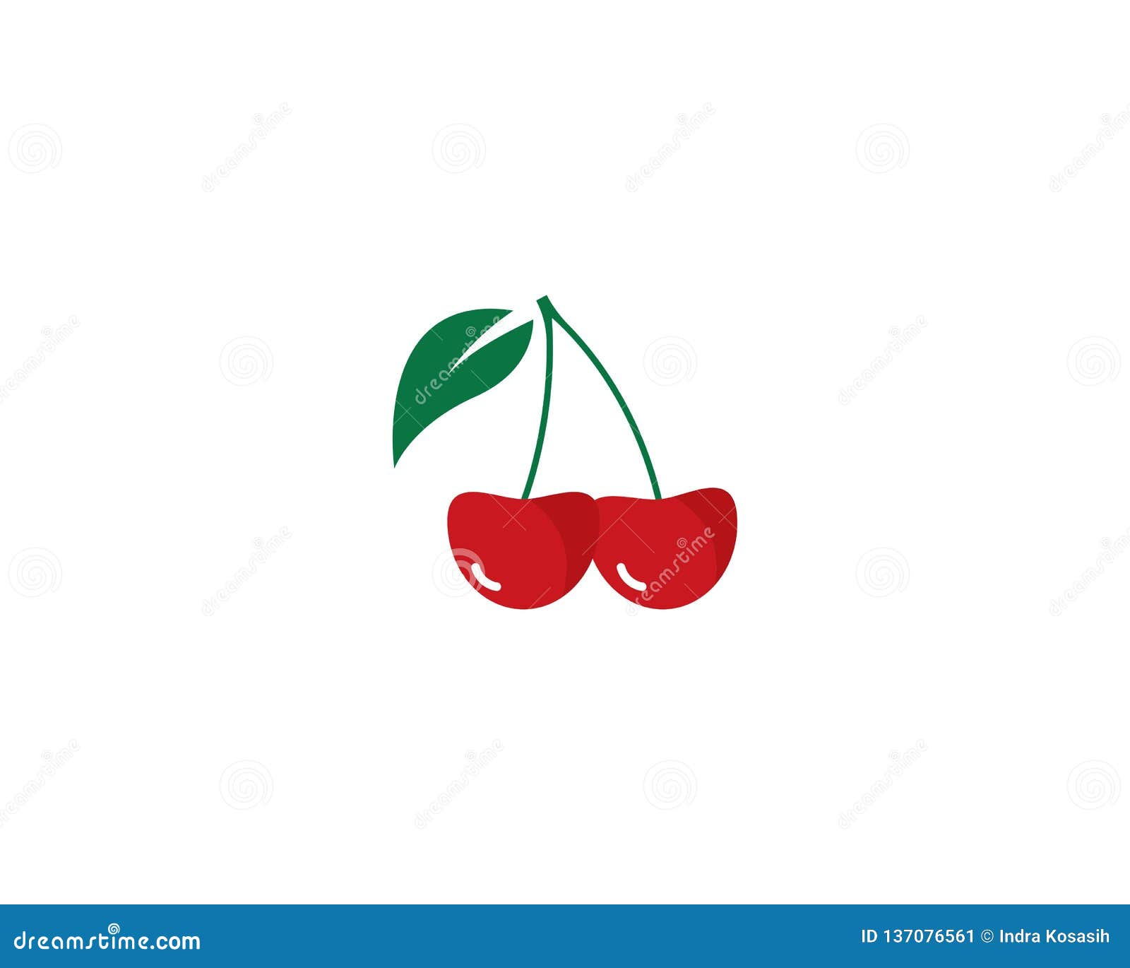 Cherry logo stock vector. Illustration of white, filled - 137076561