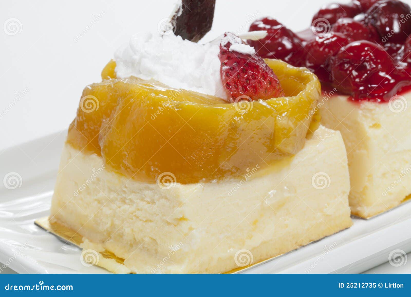 Cherry and mango bakery stock image. Image of cream, yellow - 25212735
