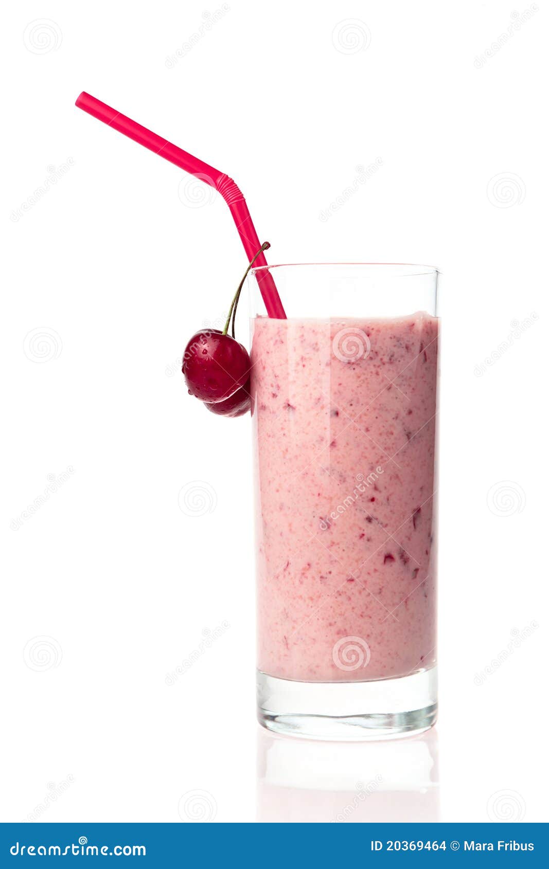 Cherry milkshake stock photo. Image of fruit, cold, yogurt - 20369464