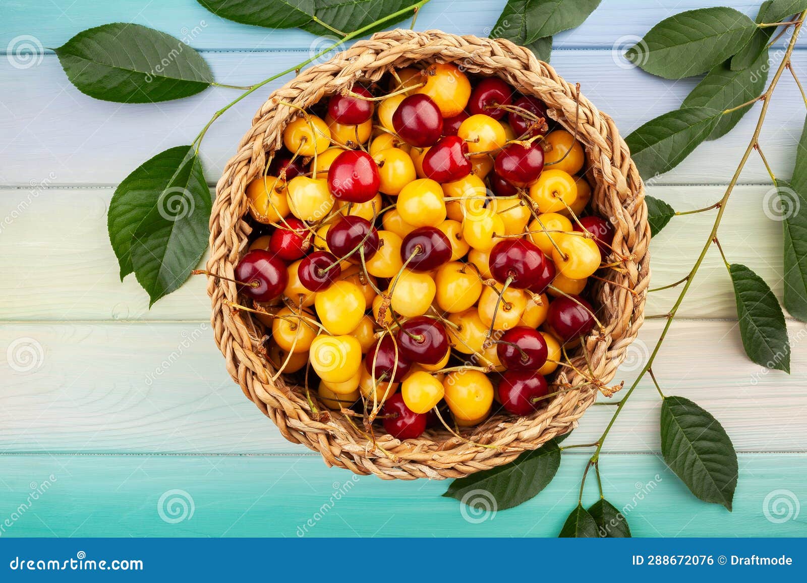 Cherry mix on wood stock photo. Image of stack, group - 288672076