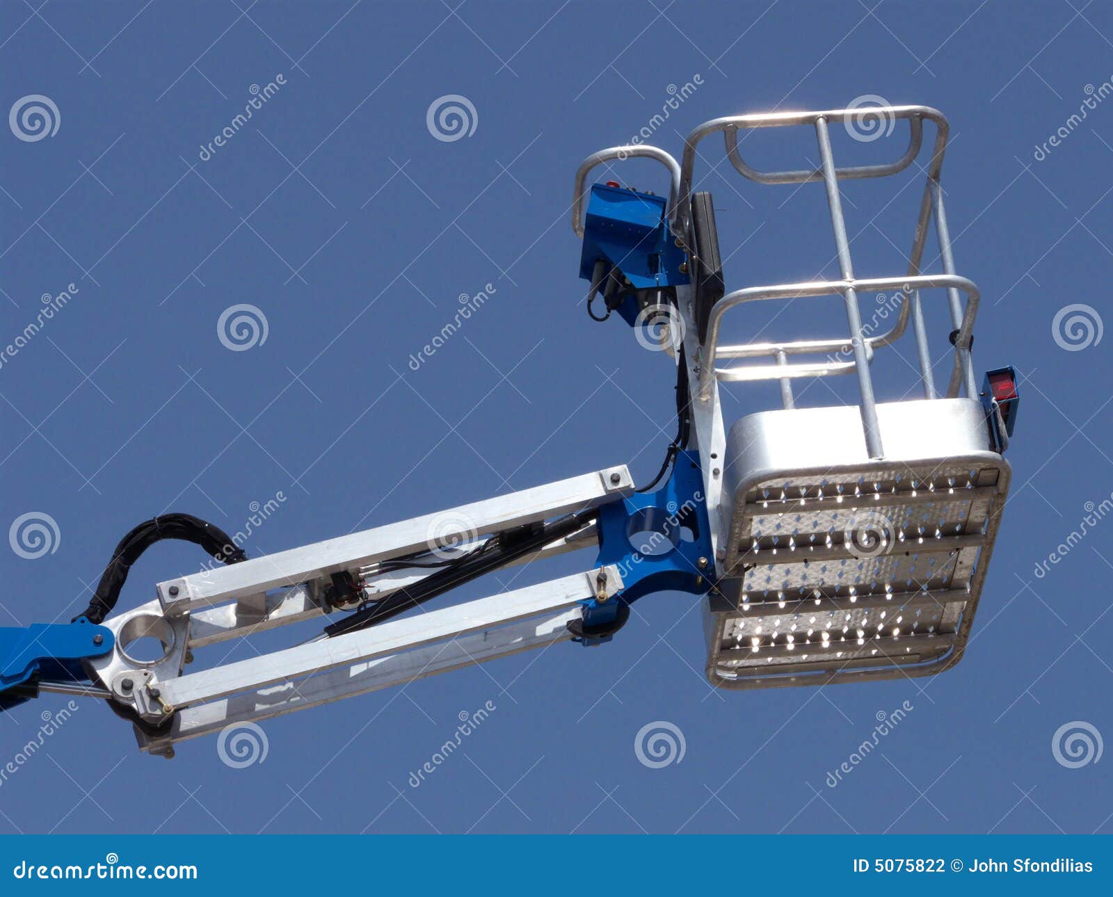 Cherry Picker stock photo. Image of lift, basket, controls - 5075822