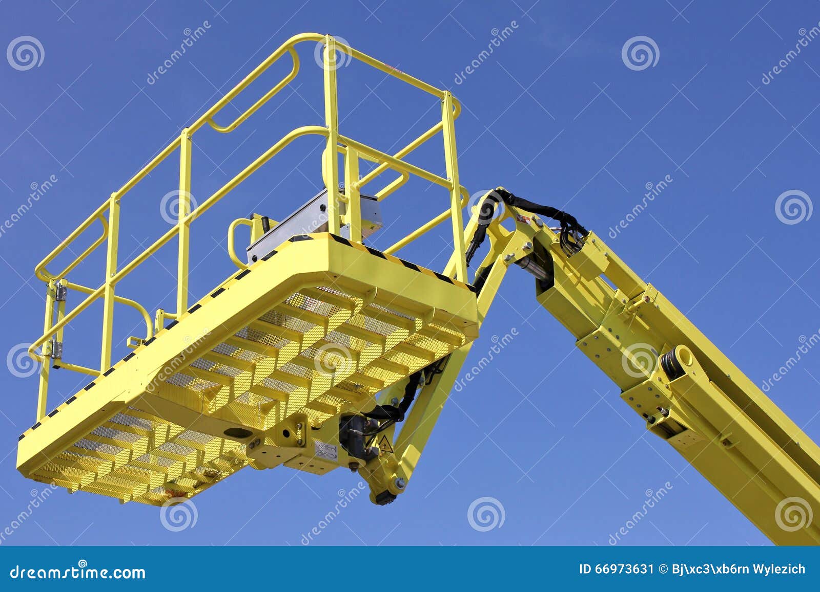 Cherry picker stock image. Image of device, construction - 66973631
