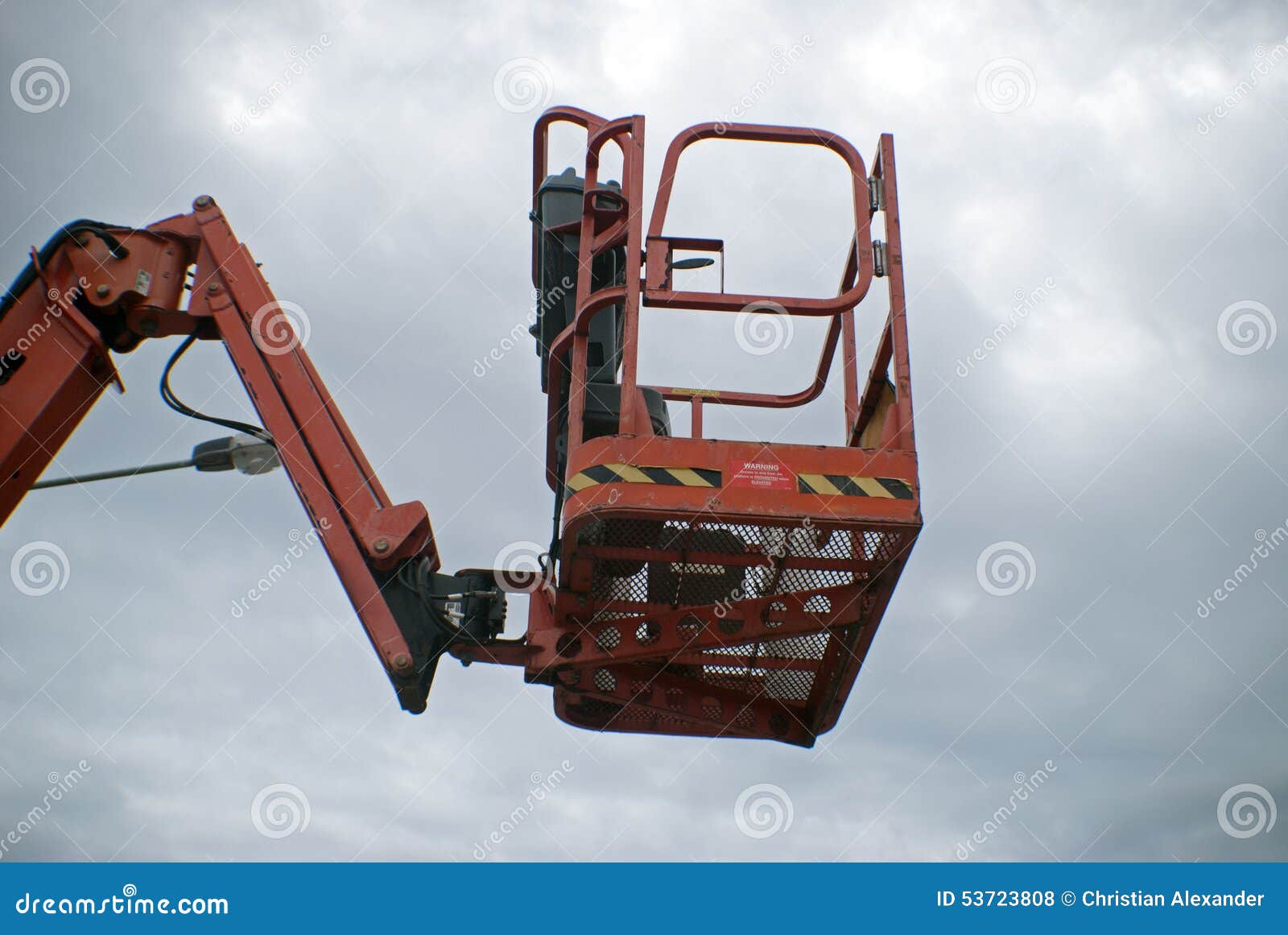 Cherry picker stock photo. Image of high, mechanical - 53723808