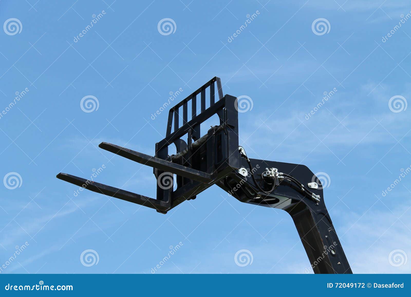 Cherry Picker Vehicle. stock photo. Image of construction - 72049172