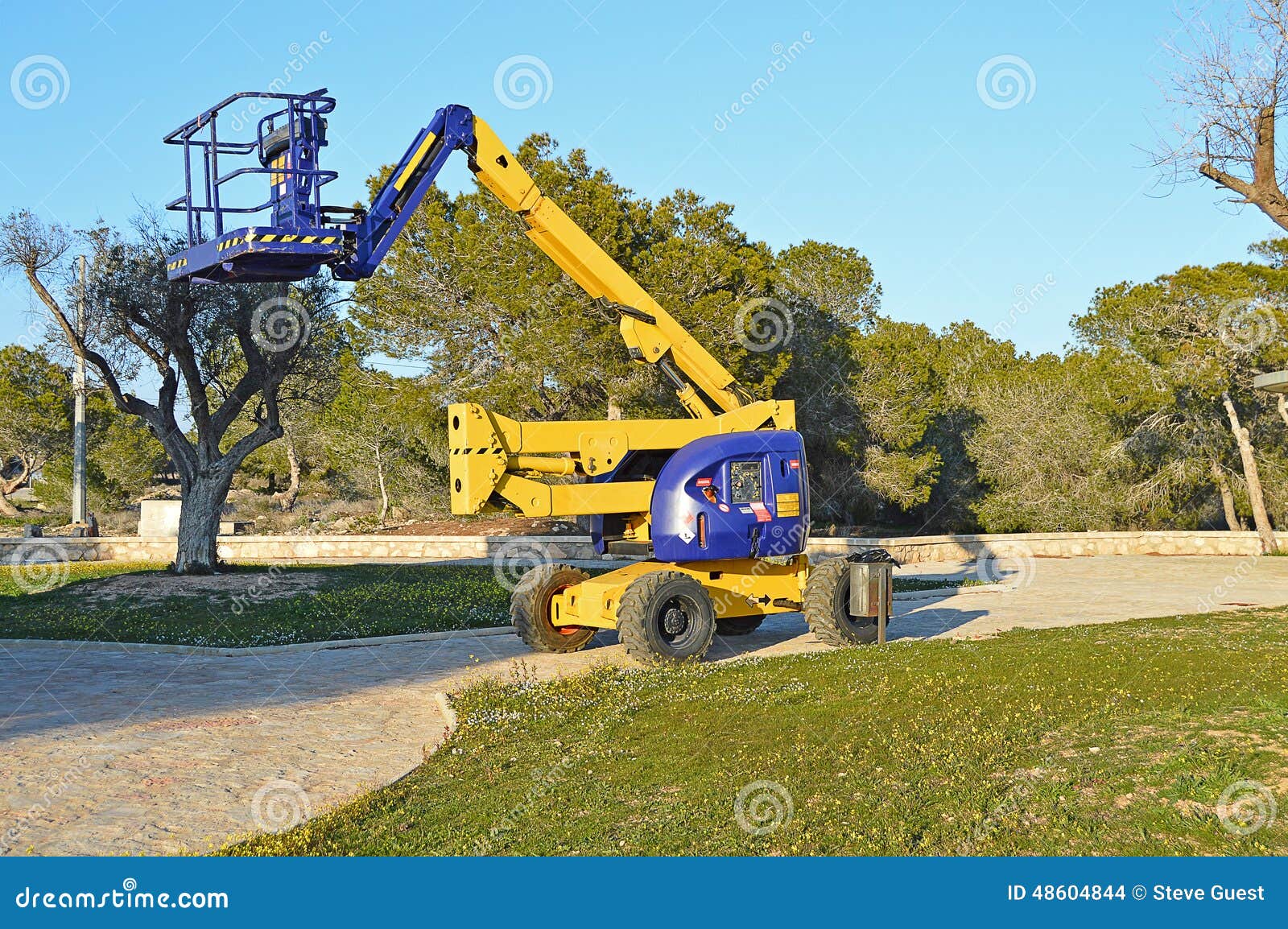 A Cherry Picker stock photo. Image of height, raising - 48604844