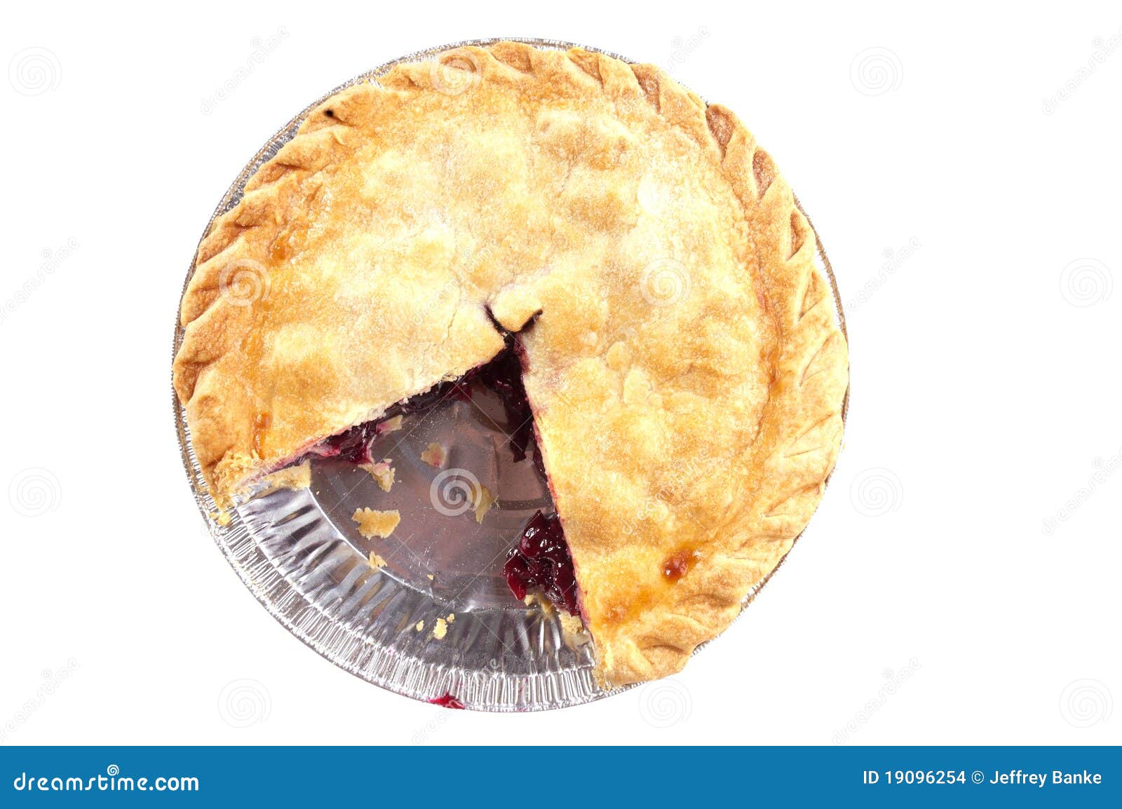 Cherry pie missing a slice stock photo. Image of eating - 19096254