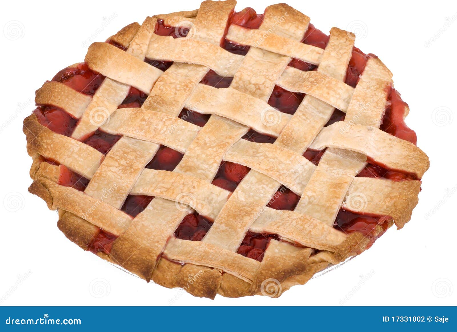 Cherry Pie Whole stock photo. Image of dessert, single - 17331002