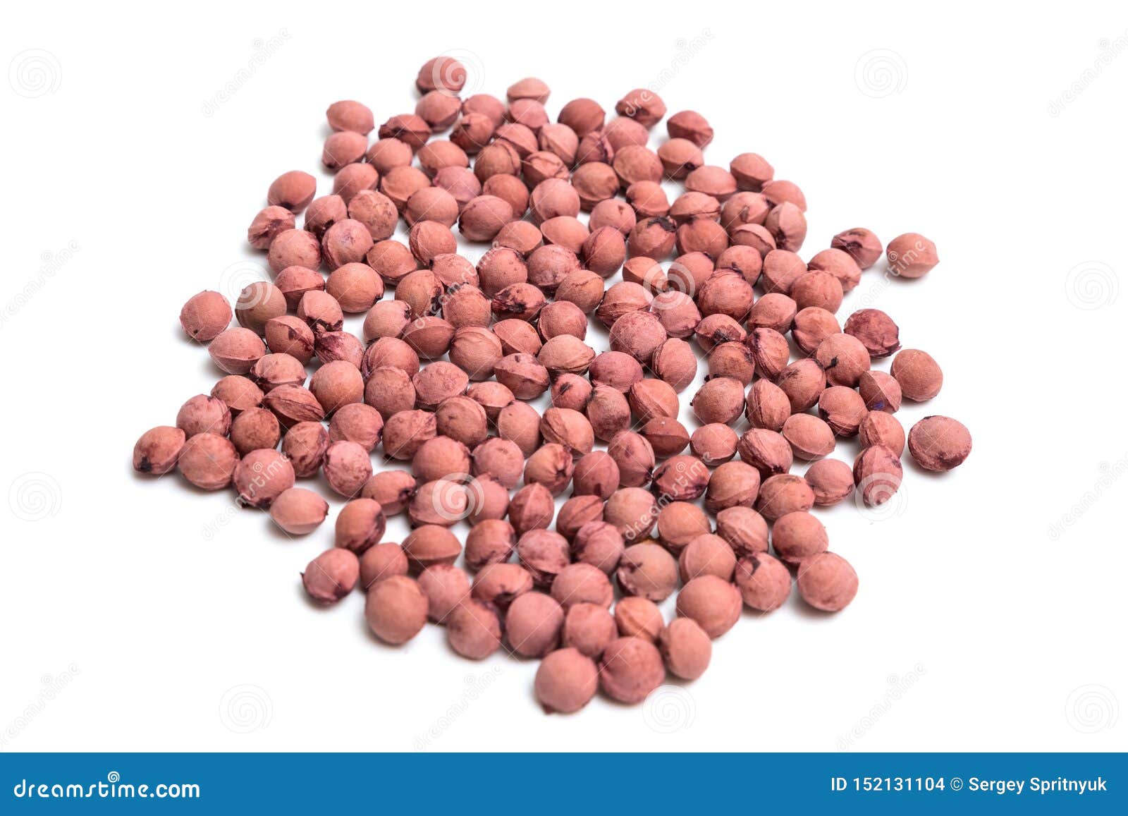 Cherry Pips on White Isolated Background Stock Photo - Image of omega3 ...