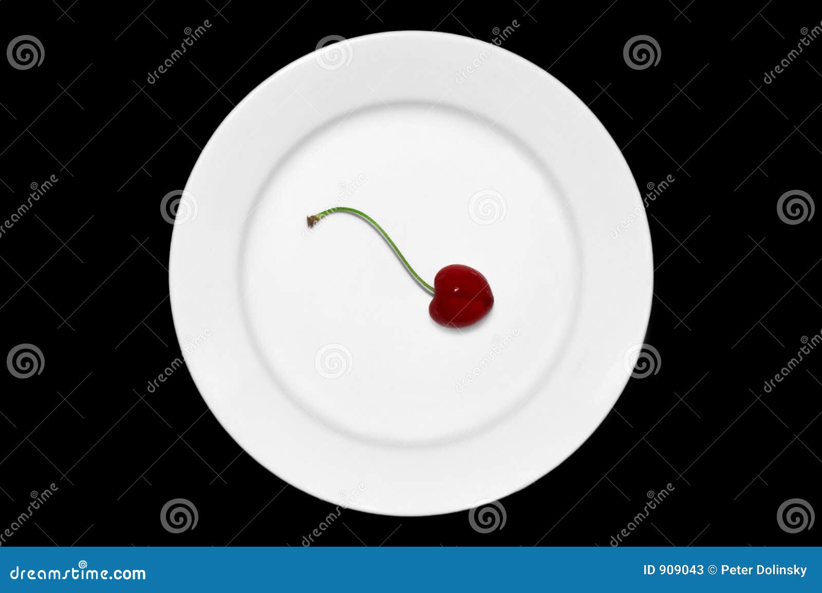 Cherry on the Plate stock image. Image of sweet, cherries - 909043