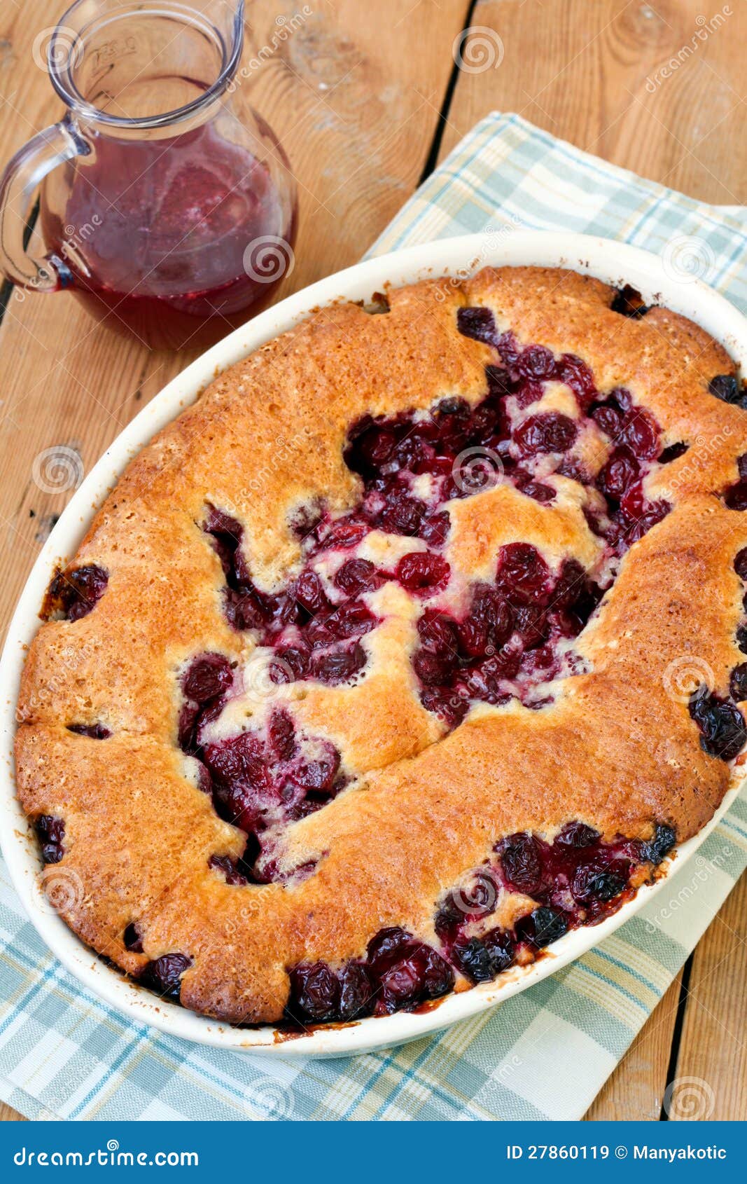 Cherry pudding stock image. Image of food, cherry, baking - 27860119